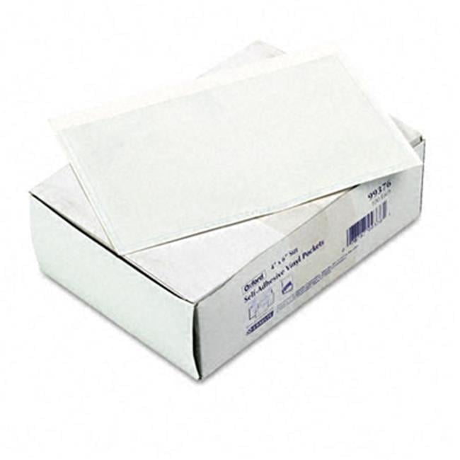 Esselte Pendaflex Self-Adhesive Vinyl Pockets 4 x 6 Clear Front/White ...