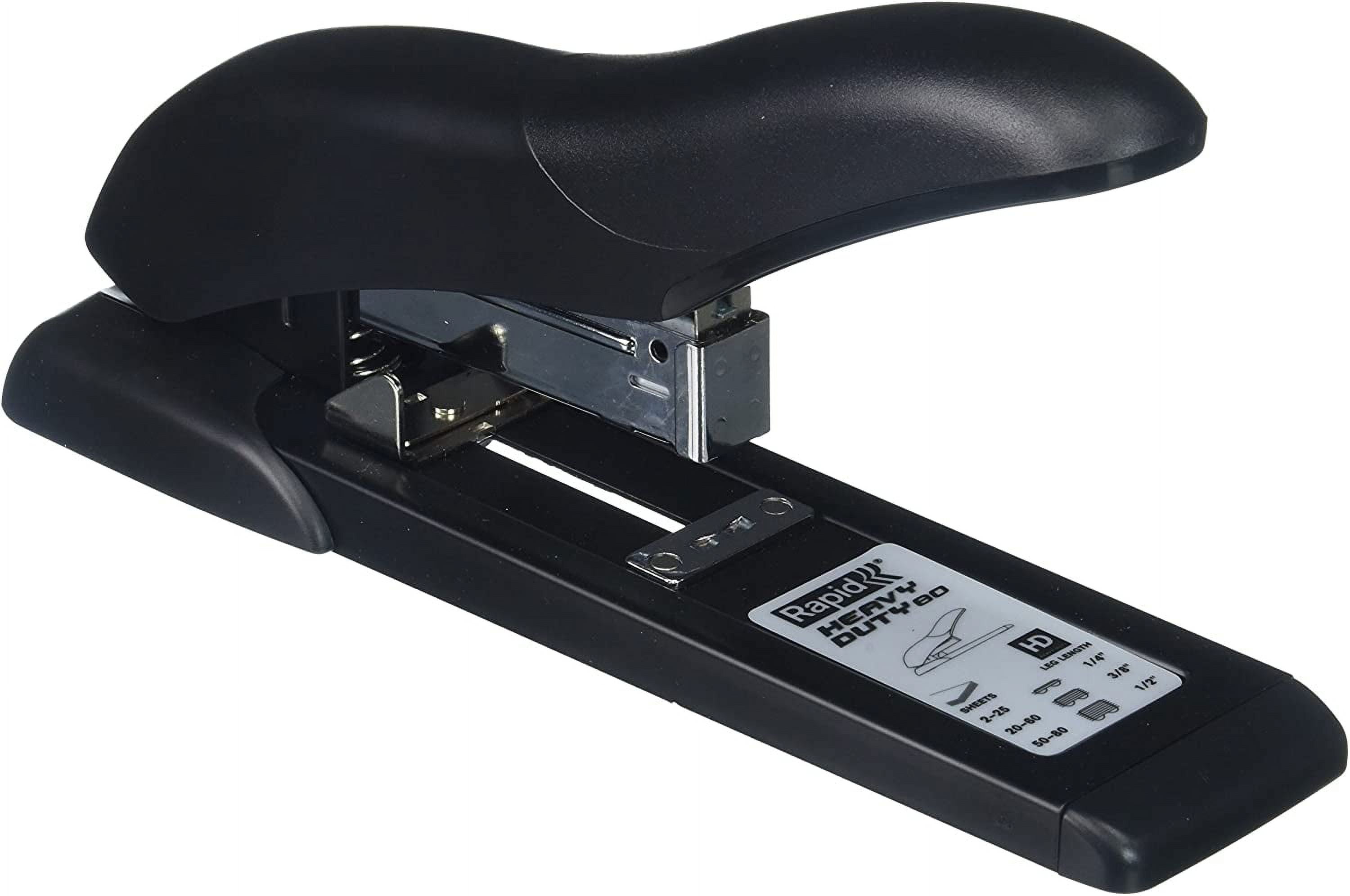 Esselte Rapid. Eco HD 80 Heavy-Duty Stapler, 80-Sheet Capacity, Black ...