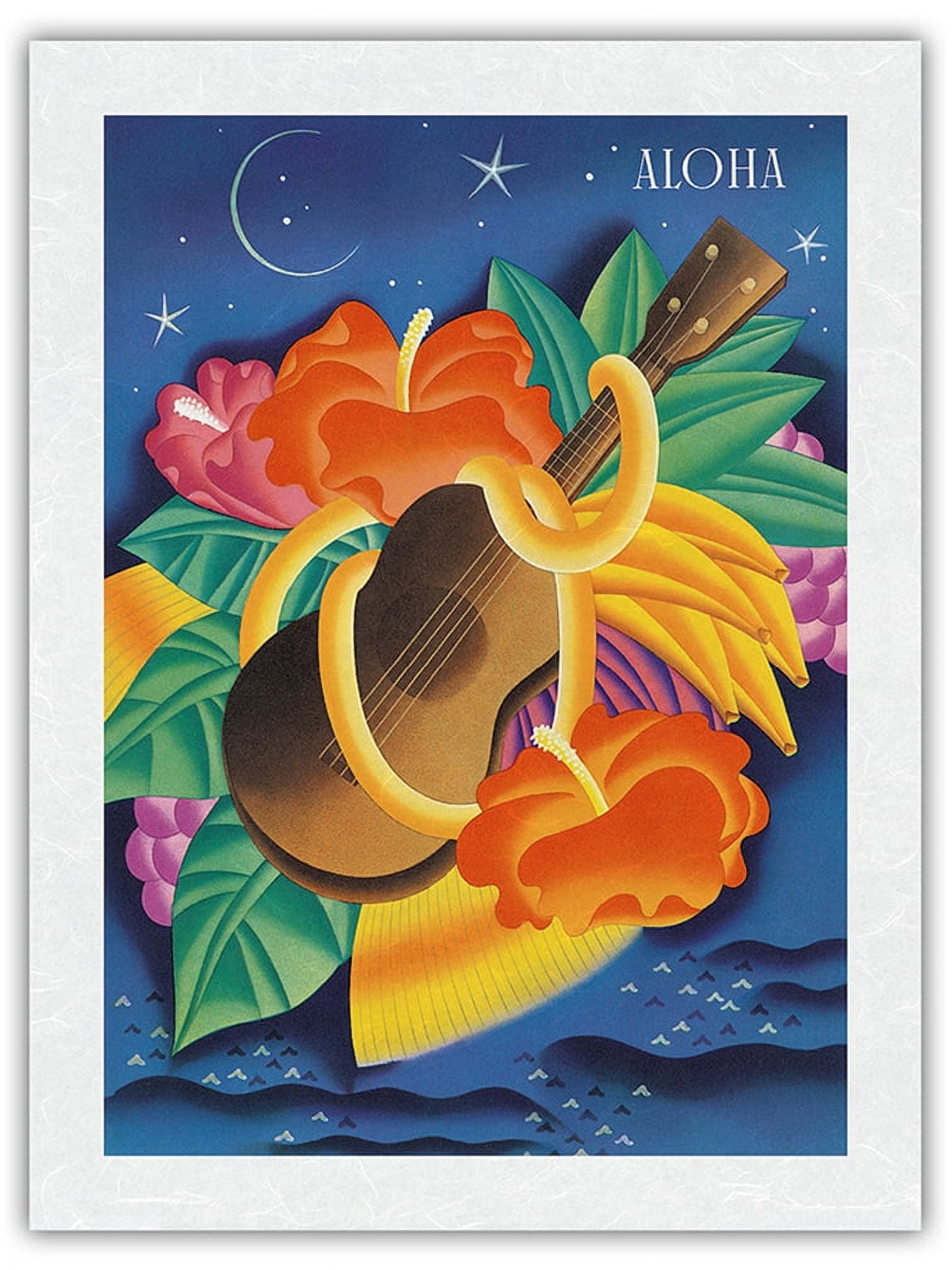 The Essence Of Aloha - ʻUkulele with Hawaiian Flowers and Fruit ...