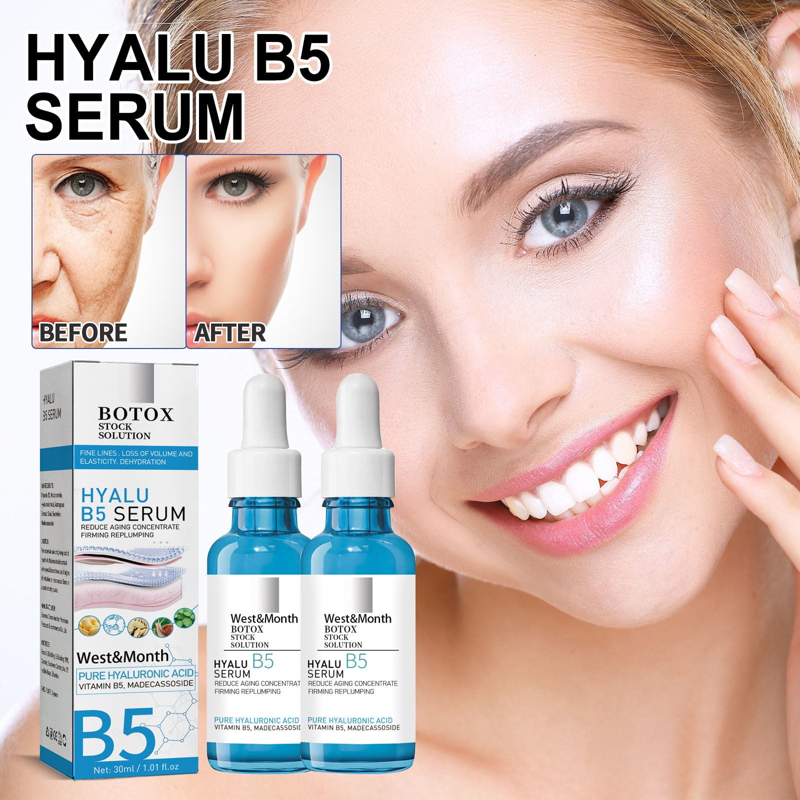 Essence,Face Hyalu B5 Stock Solution Facial In A Bottle Instant Face Tightening For Face Fade ...