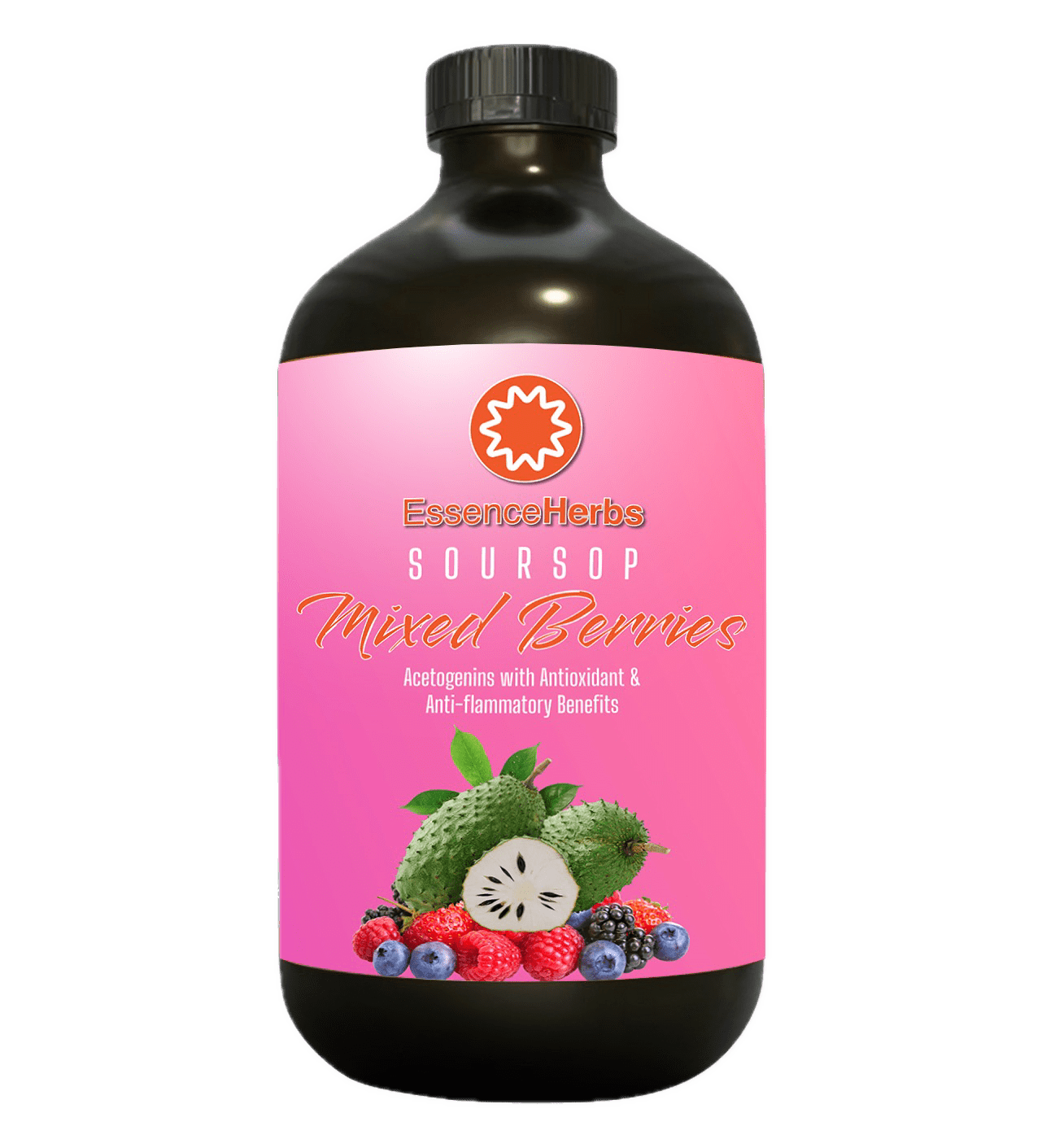 Essence Herbs Mixed Berries Soursop Bitters Liquid with Soursop Leaves ...