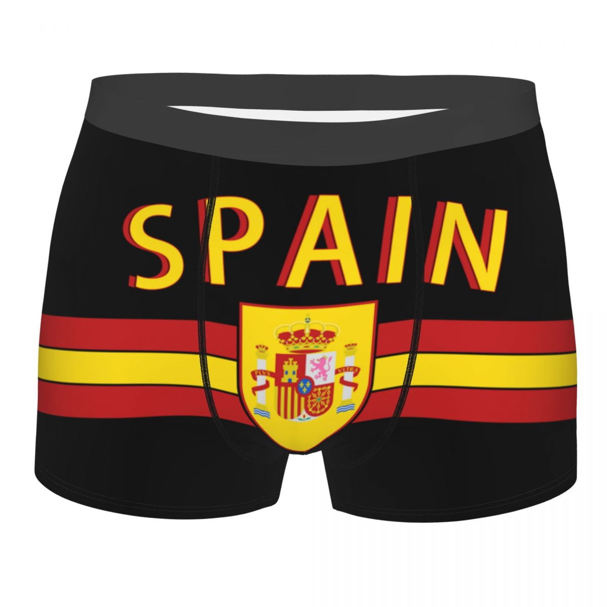 Essence Of Spain Map Flag Boxer Shorts For Men 3D Printed Male Spanish ...