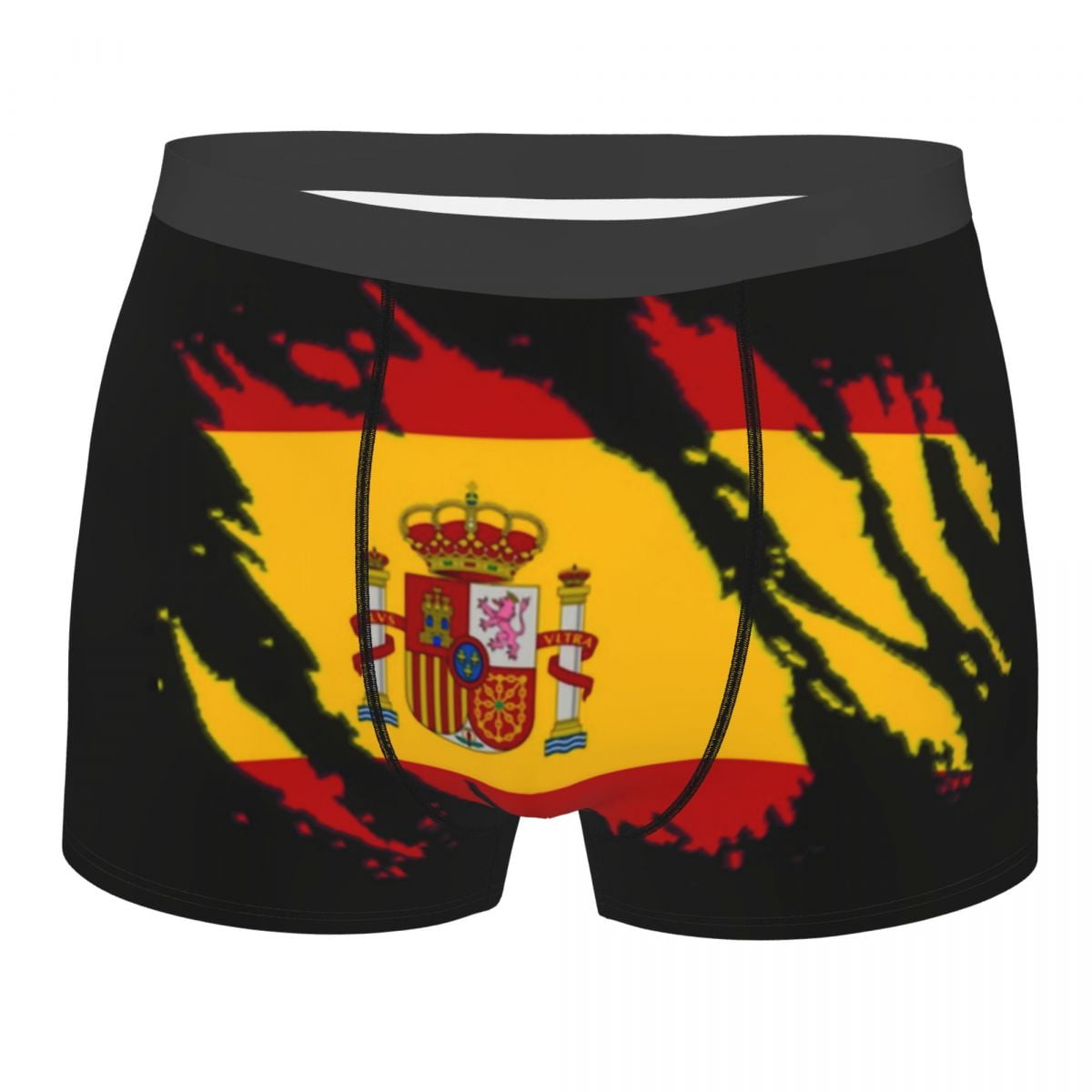 Essence Of Spain Map Flag Boxer Shorts For Men 3D Printed Male Spanish ...