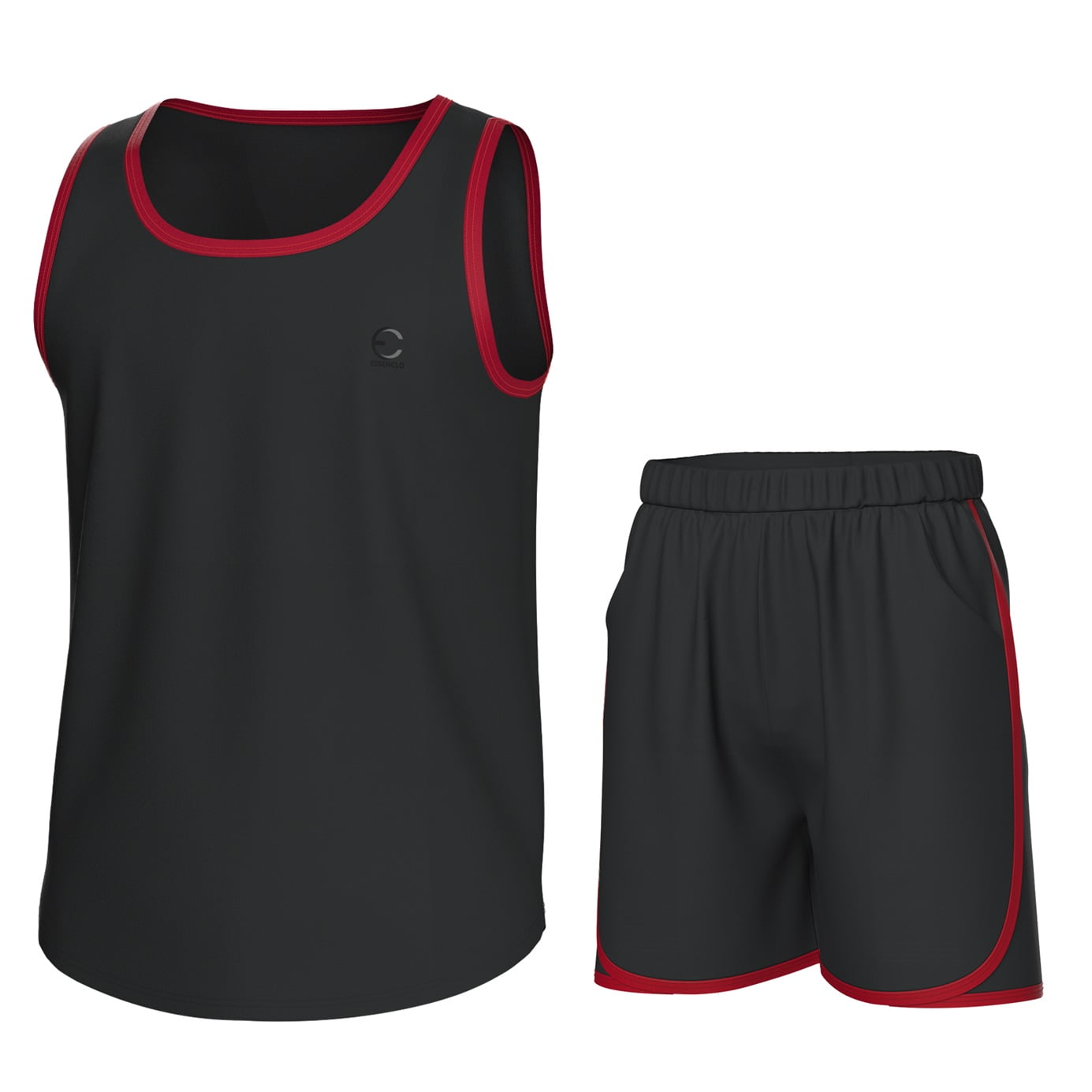 Essenclo Boys Athletic Set, Tank Top and Athletic Shorts, 2 Pc Set ...