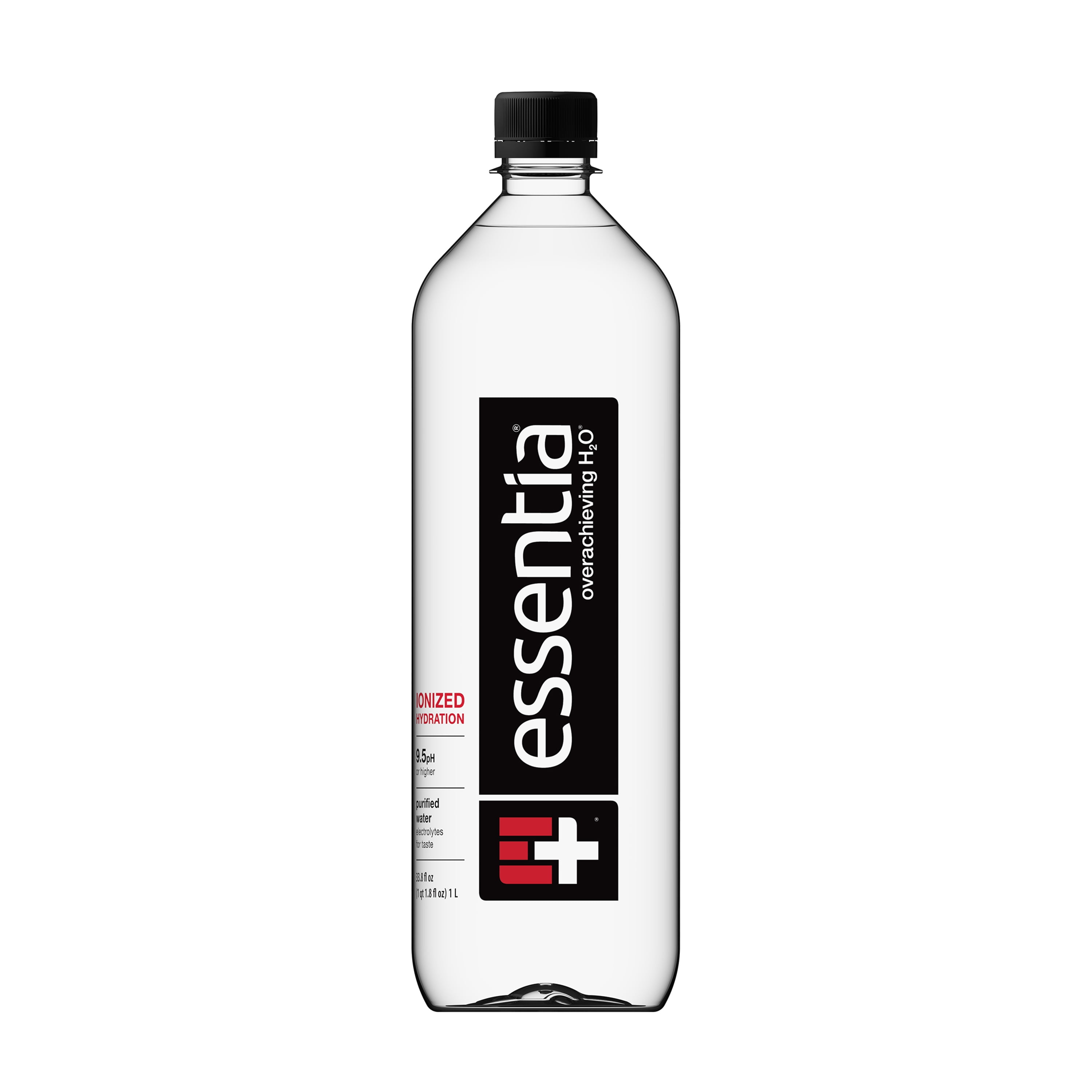 Essentia Bottled Water, 1 Liter Bottle, Ionized Alkaline Water ...