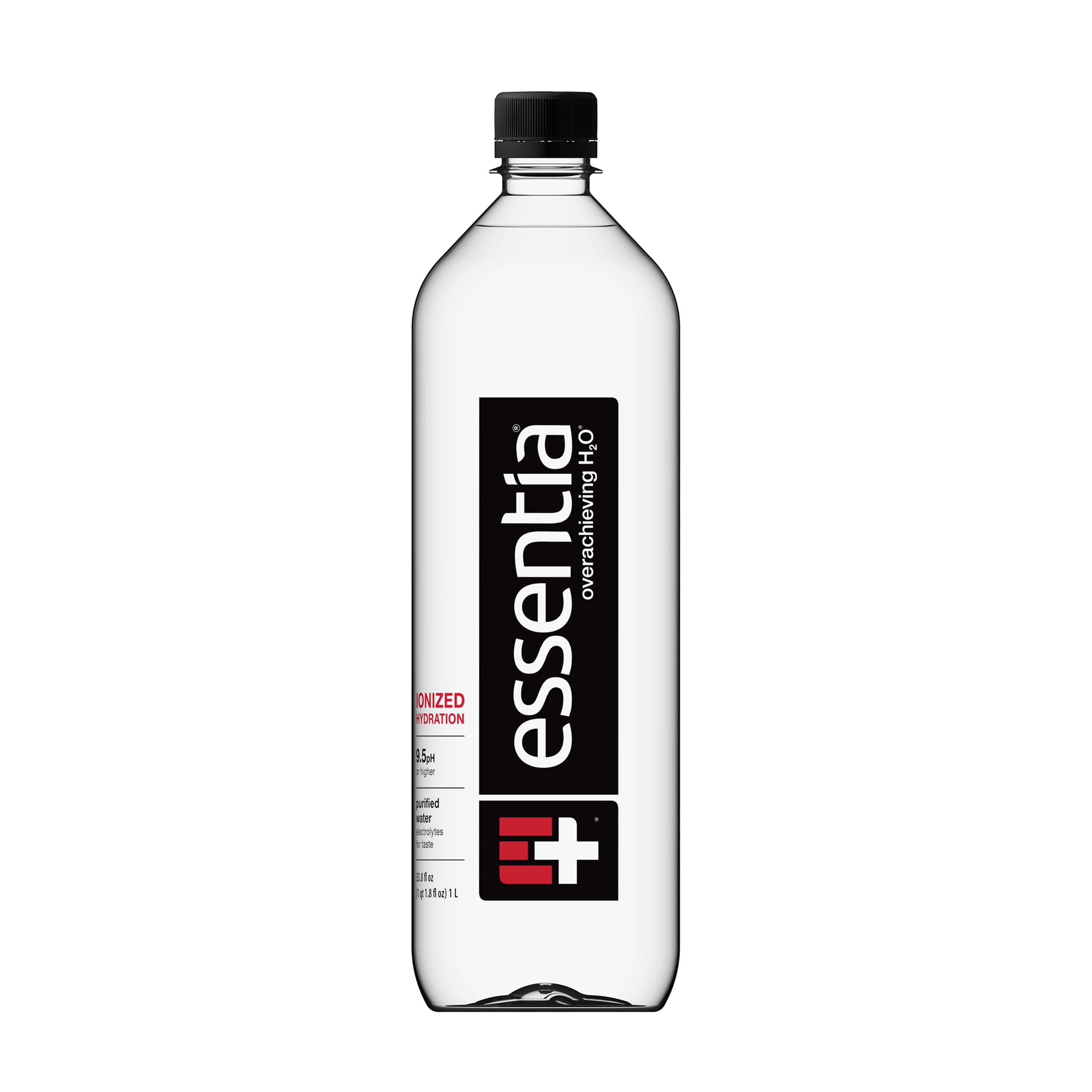 Essentia Bottled Water, 1 Liter Bottle, Ionized Alkaline Water ...