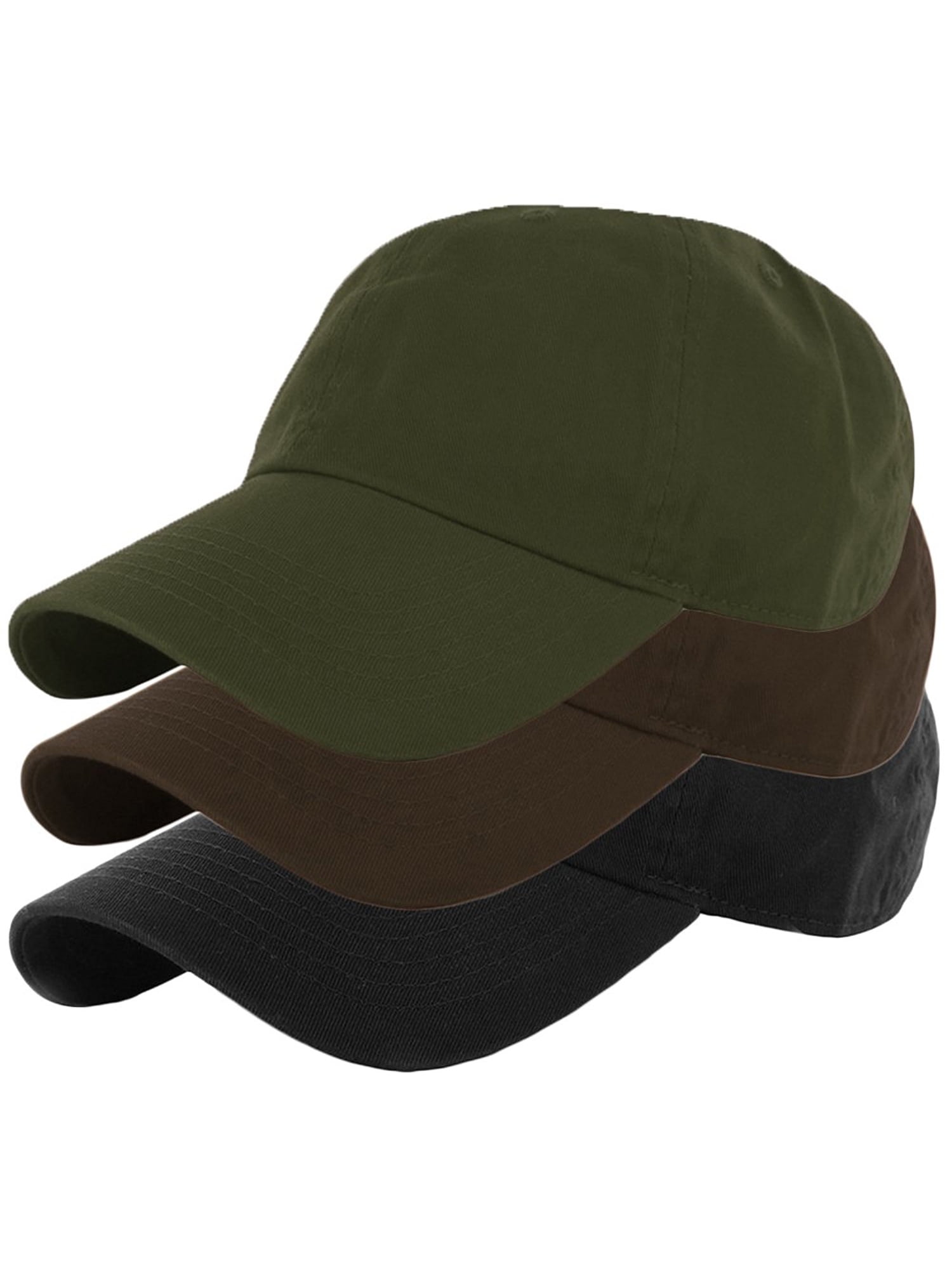 Essential Basic Plain Dad Hat 100% Cotton Unstructured Hat Unisex Strap ...