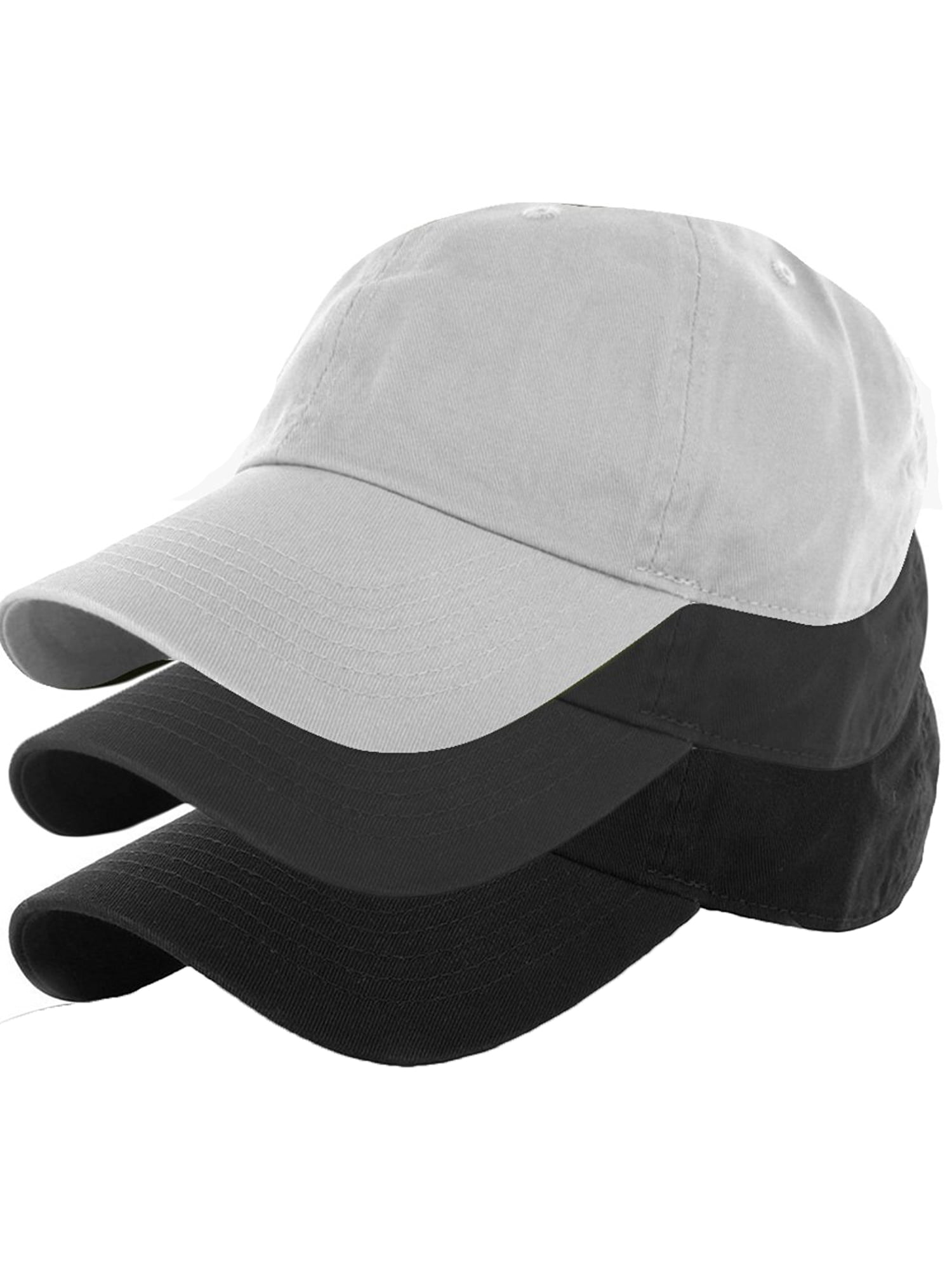 Essential Basic Plain Dad Hat 100% Cotton Unstructured Hat Unisex Strap ...