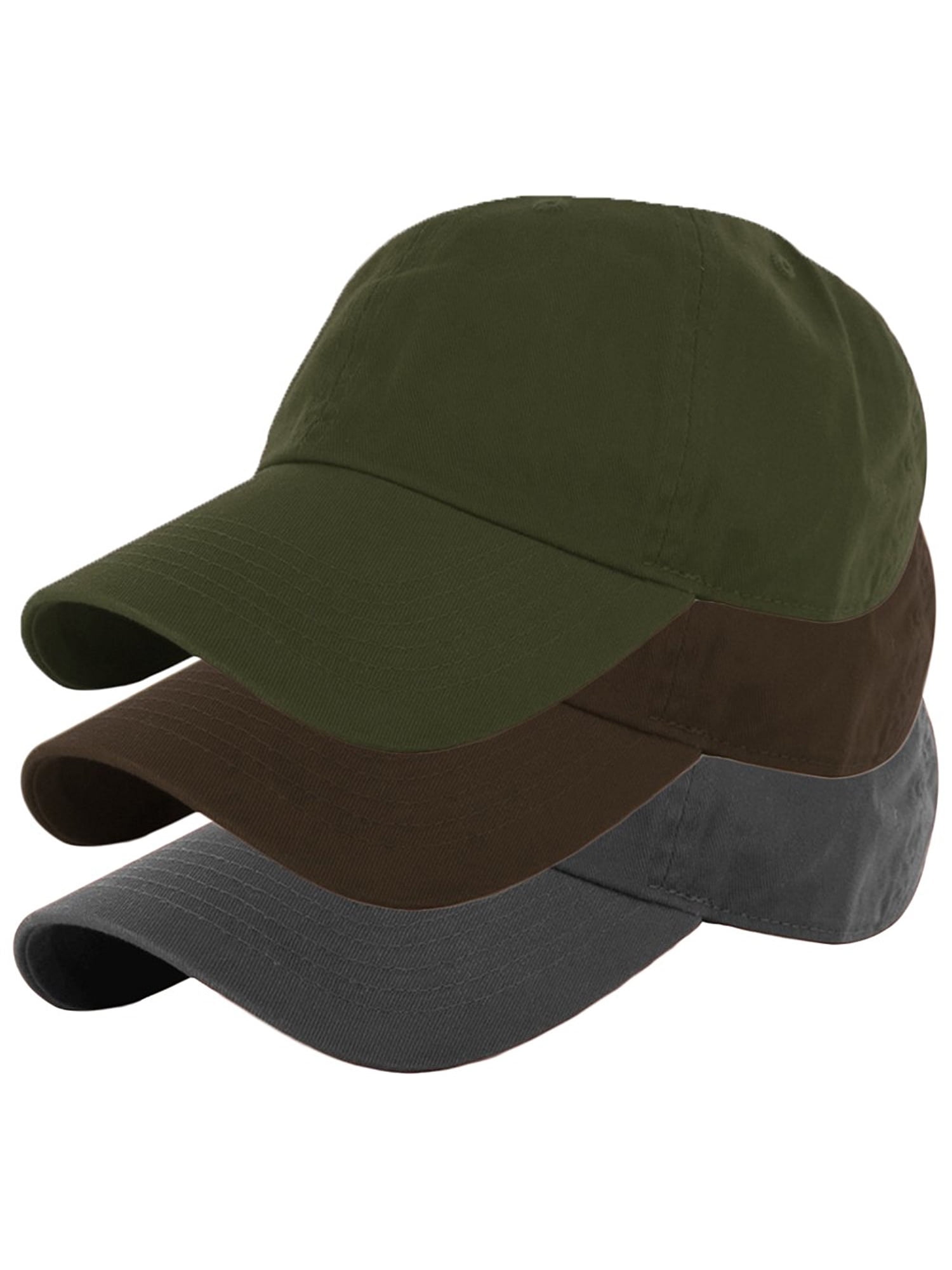 Essential Basic Plain Dad Hat 100% Cotton Unstructured Hat Unisex Strap ...