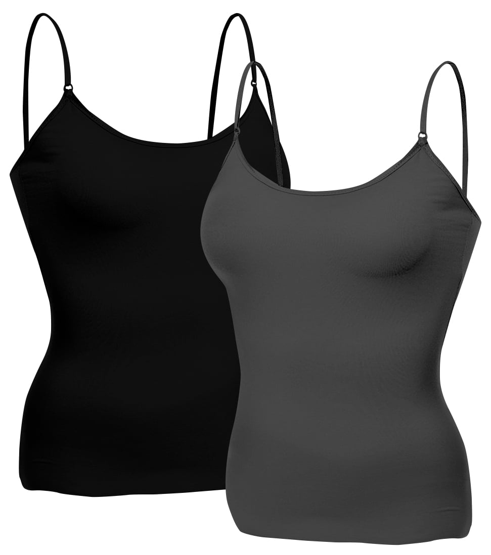 Essential Basic Women Layering Basic Short Camisole Cami Adjustable ...