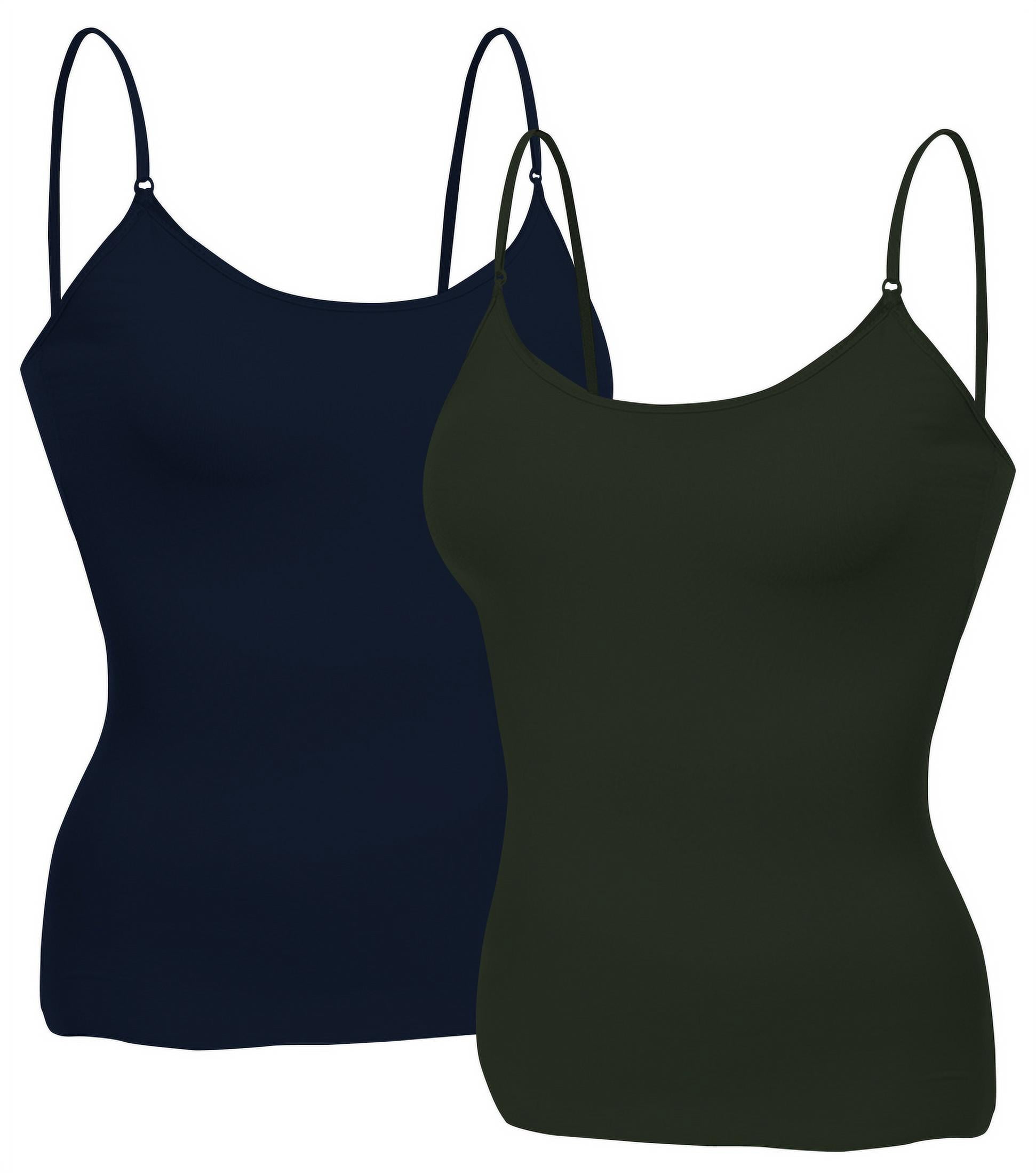 Essential Basic Women Layering Basic Short Camisole Cami Adjustable ...