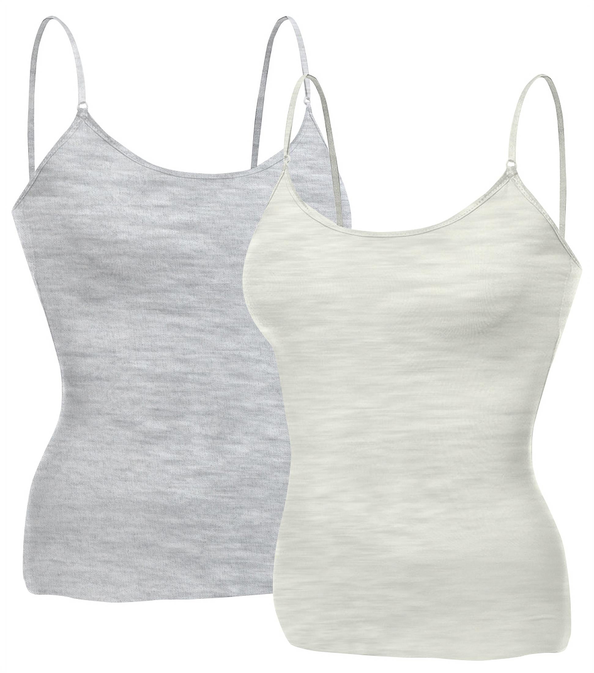 Essential Basic Women Layering Basic Short Camisole Cami Adjustable ...