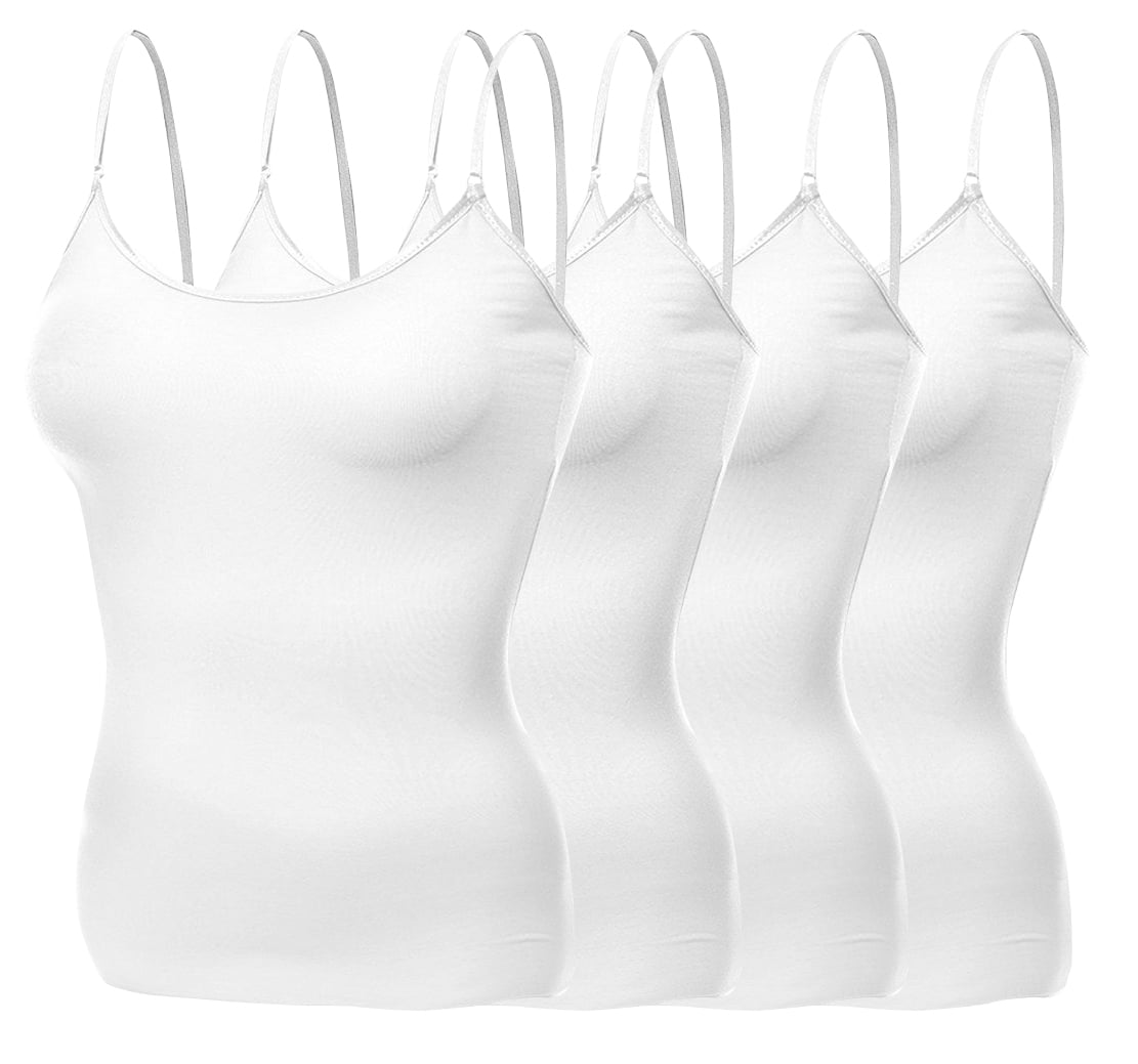 Essential Basic Women Layering Basic Short Camisole Cami Adjustable ...