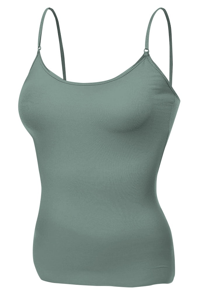 Essential Basic Women Layering Basic Short Camisole Cami Adjustable ...