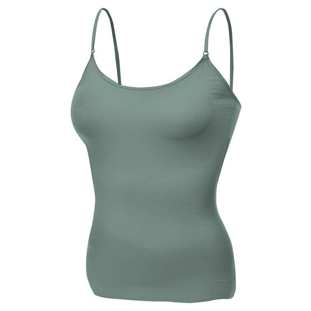 Essential Basic Women Layering Basic Short Camisole Cami Adjustable ...