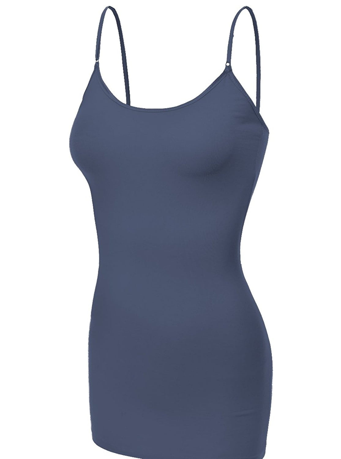 Essential Basic Women's Basic Casual Long Camisole Cami Top Regular and ...