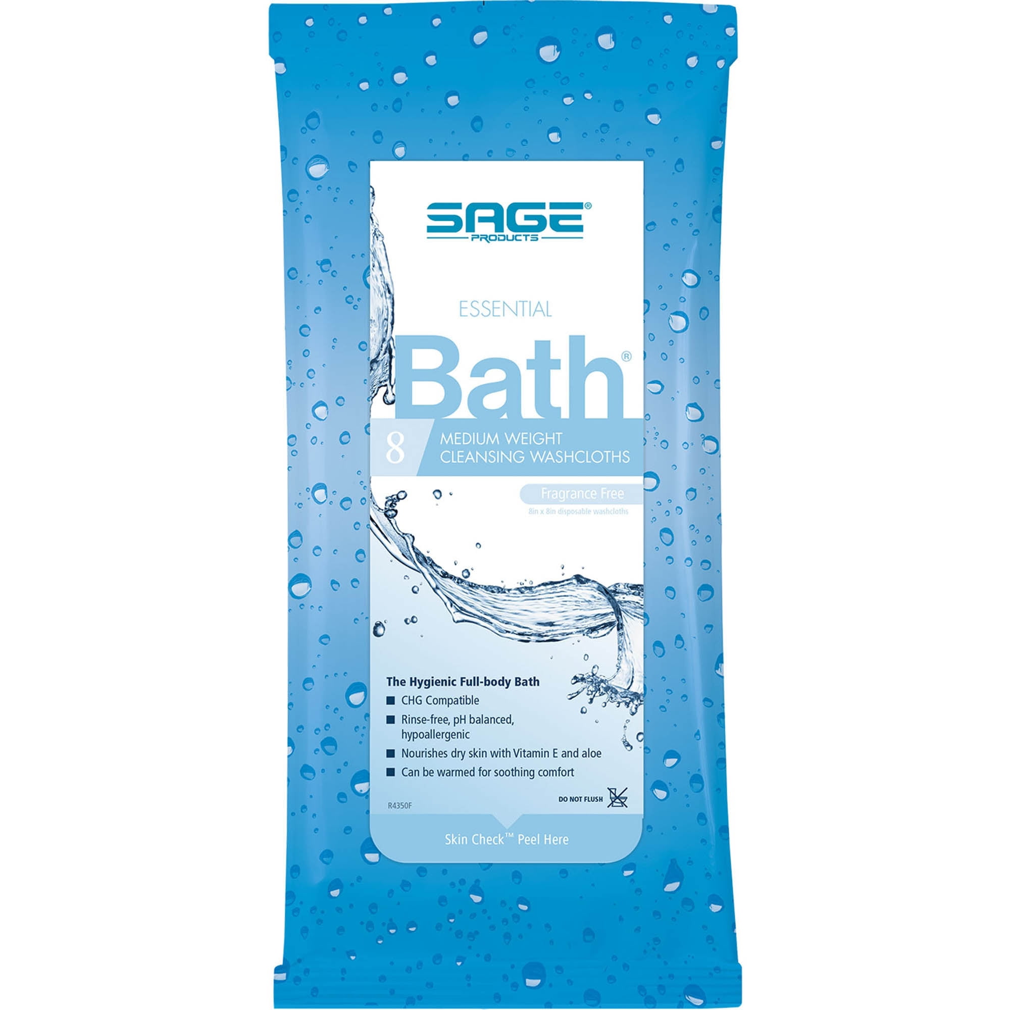 "Essential Bath Medium Weight Hygienic Full Body Cleansing Rinse Travel ...