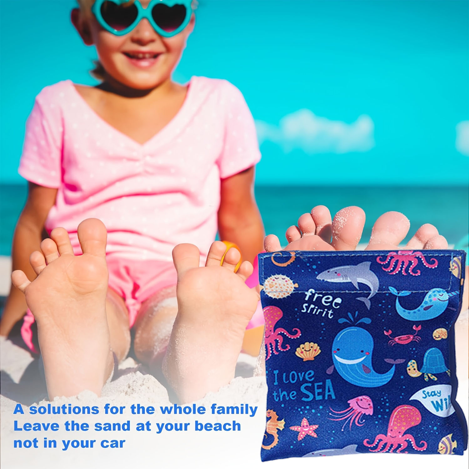 Essential Beach Sand Removal Bag – Natural Gentle Formula with 7 ...