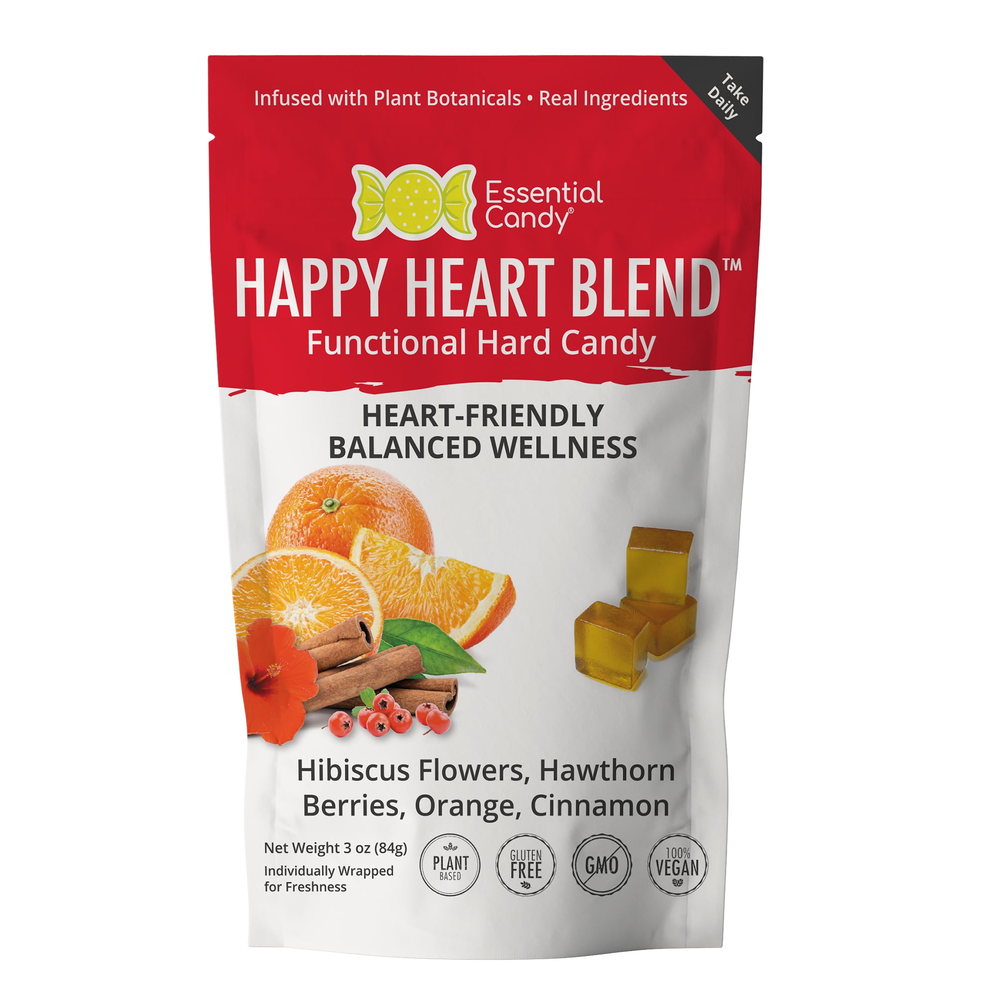 Essential Candy Individually Wrapped Happy Heart Blend, Orange Cinnamon ...