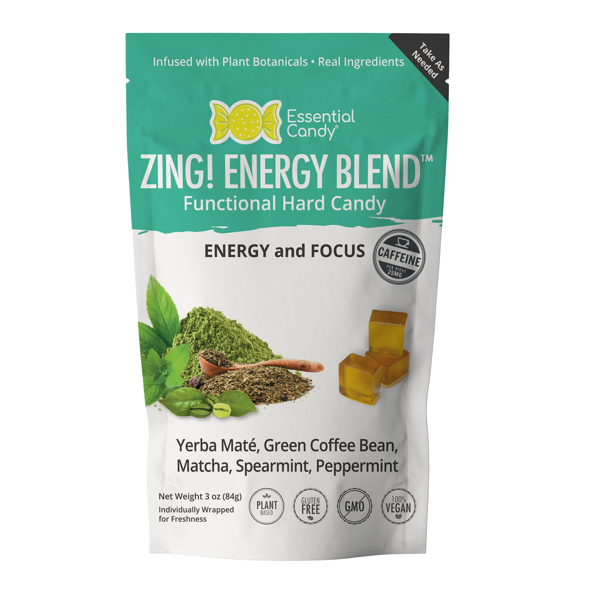 Essential Candy, Zing Energy Blend, Energy Focus, Functional Hard Candy ...