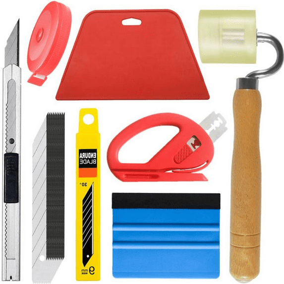 Essential Car Wrap Installation Kit - Includes Squeegees, Felt Wrap ...
