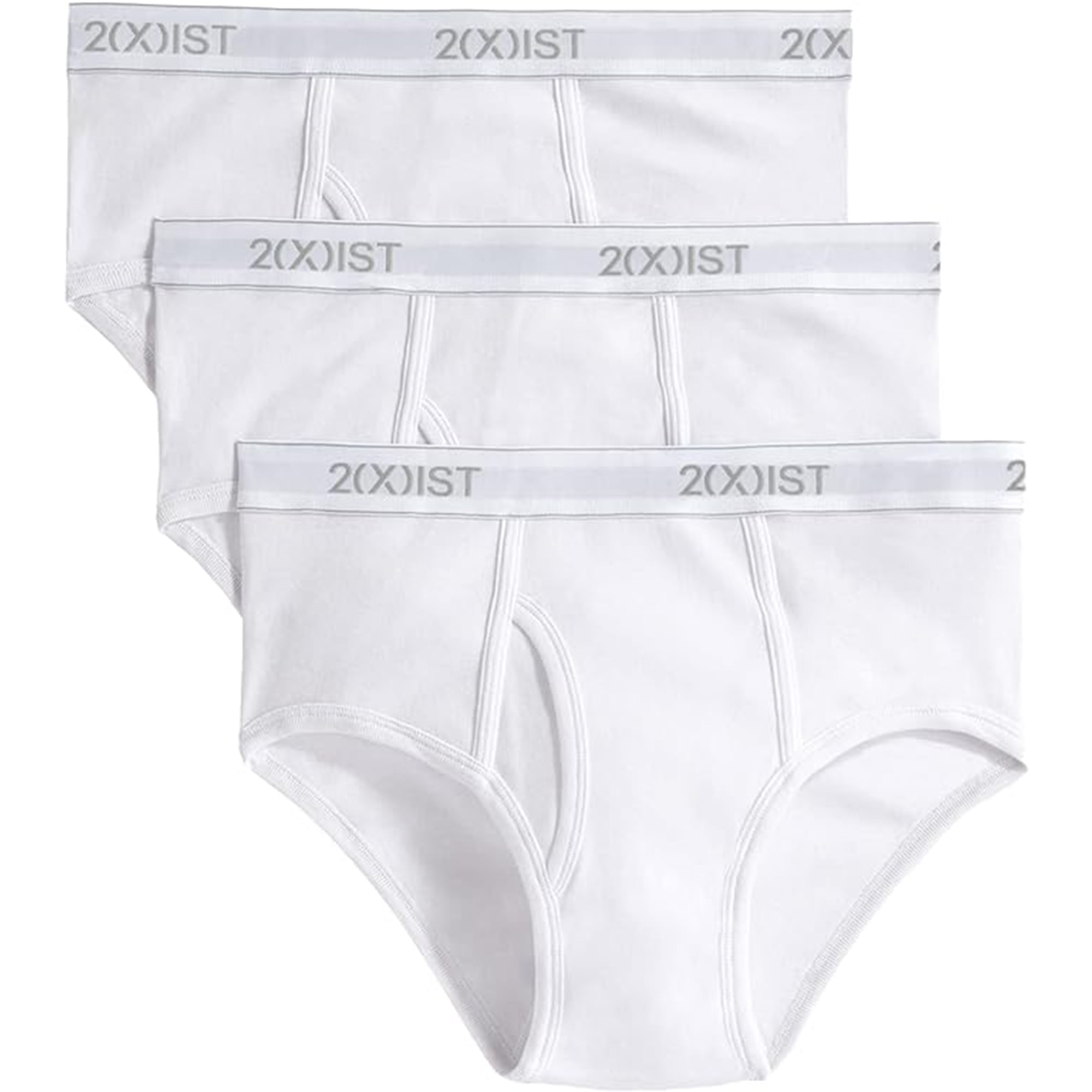 Essential Cotton Fly Front Brief 3-Pack - Walmart.com