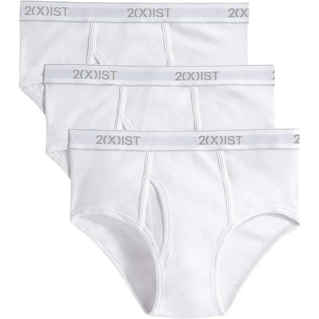 Essential Cotton Fly Front Brief 3-Pack - Walmart.com