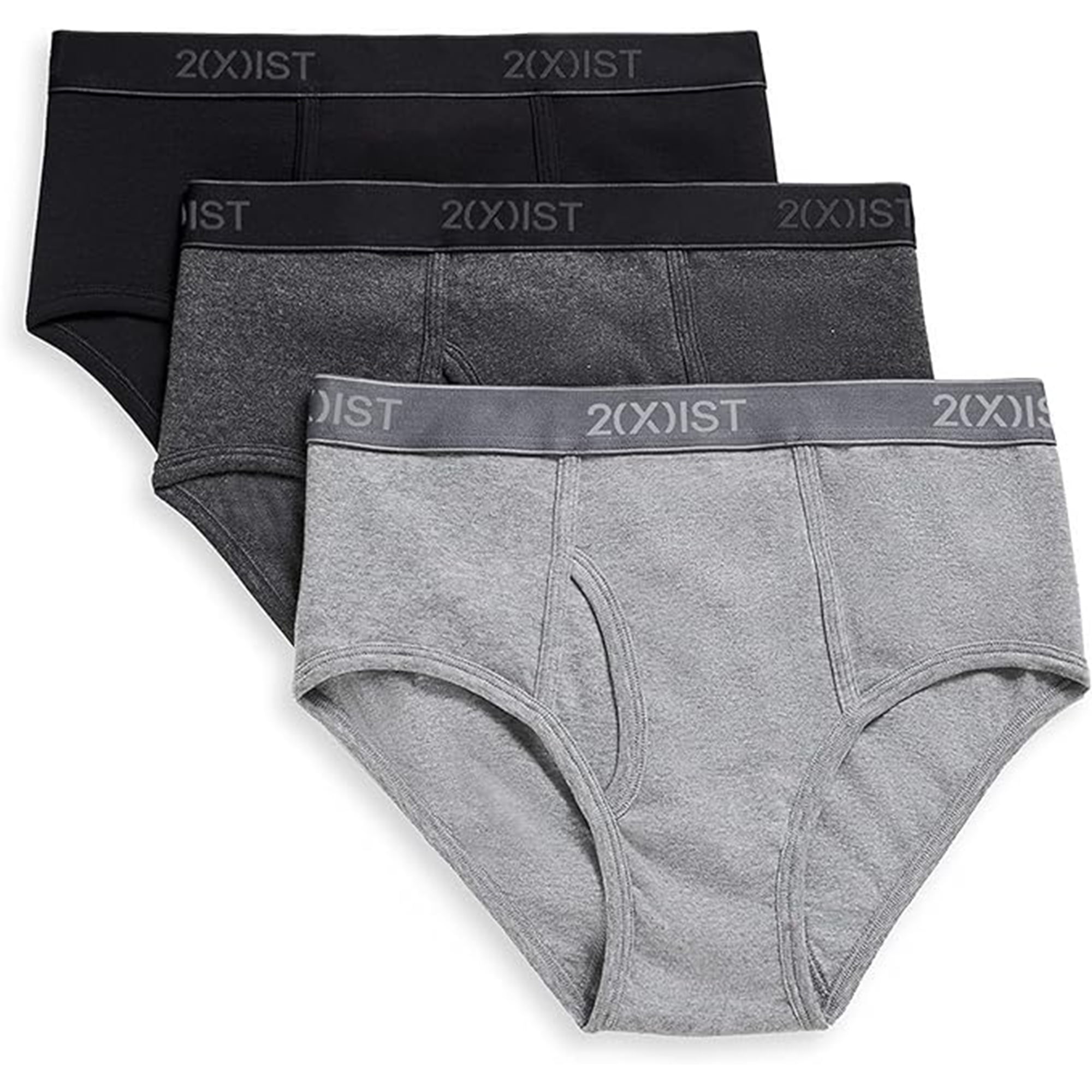 Essential Cotton Fly Front Brief 3-Pack - Walmart.com
