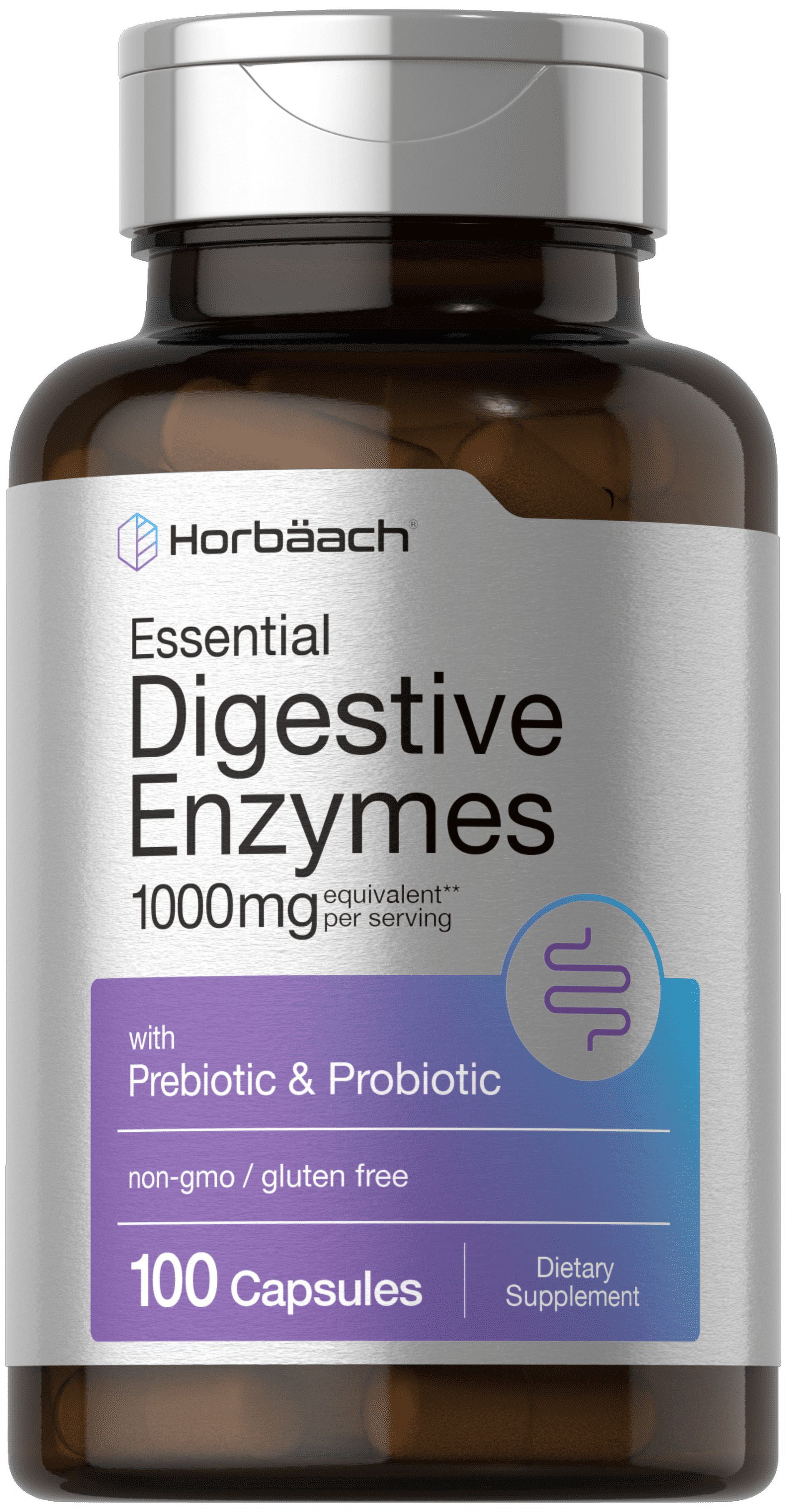 Essential Digestive Enzymes | 100 Capsules | Enzyme Blend for Men ...