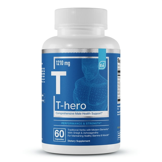 Essential Elements T-Hero Testosterone Booster for Male Health, Muscle ...