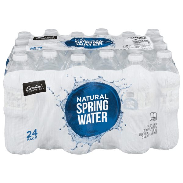 Essential Everyday Natural Spring Water 16.9 fl oz 24 PACK - Walmart.com