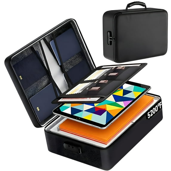 Essential Fireproofs Document Safe Portable Car Home Protections ...