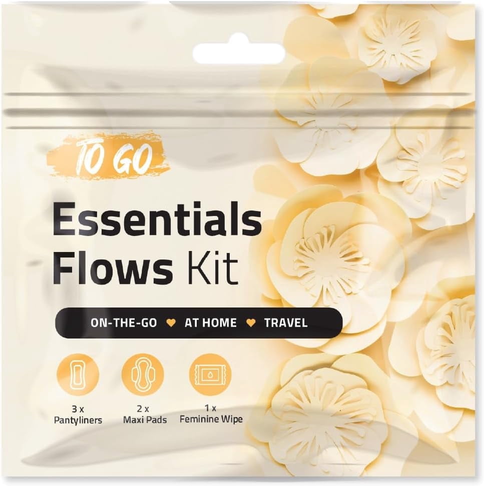 Essential Flows Kit – 3 Pantiliners, 2 Maxi Pads & 1 Feminine Wipe in ...