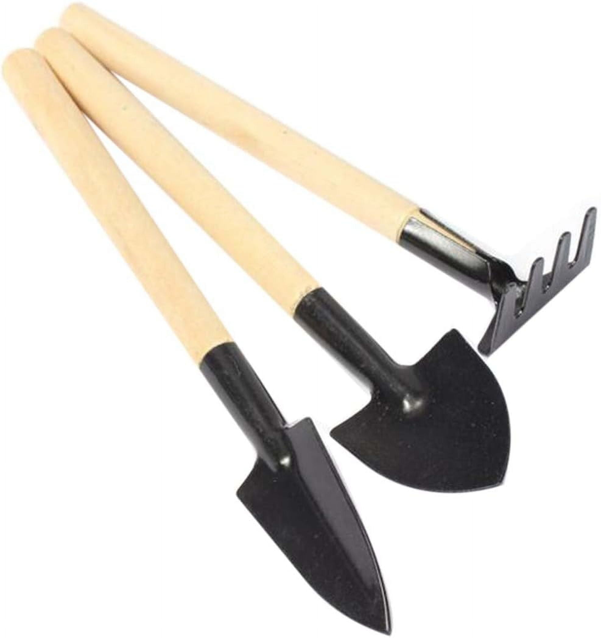 Essential Gardening Kit, Mini Rake Trowel and Shovel Set, Portable and ...