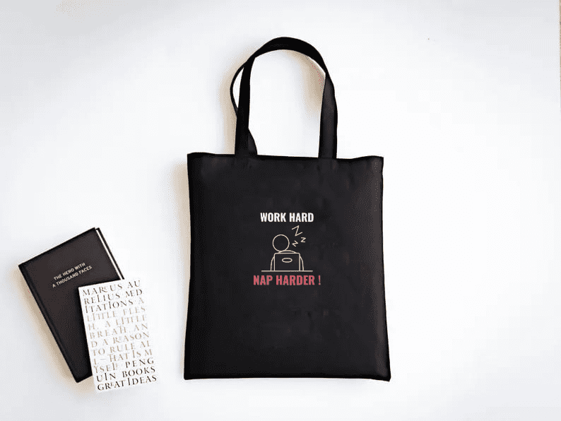 Essential Graphic For The Work Hard Nap Harder Saying Tote Bags ...