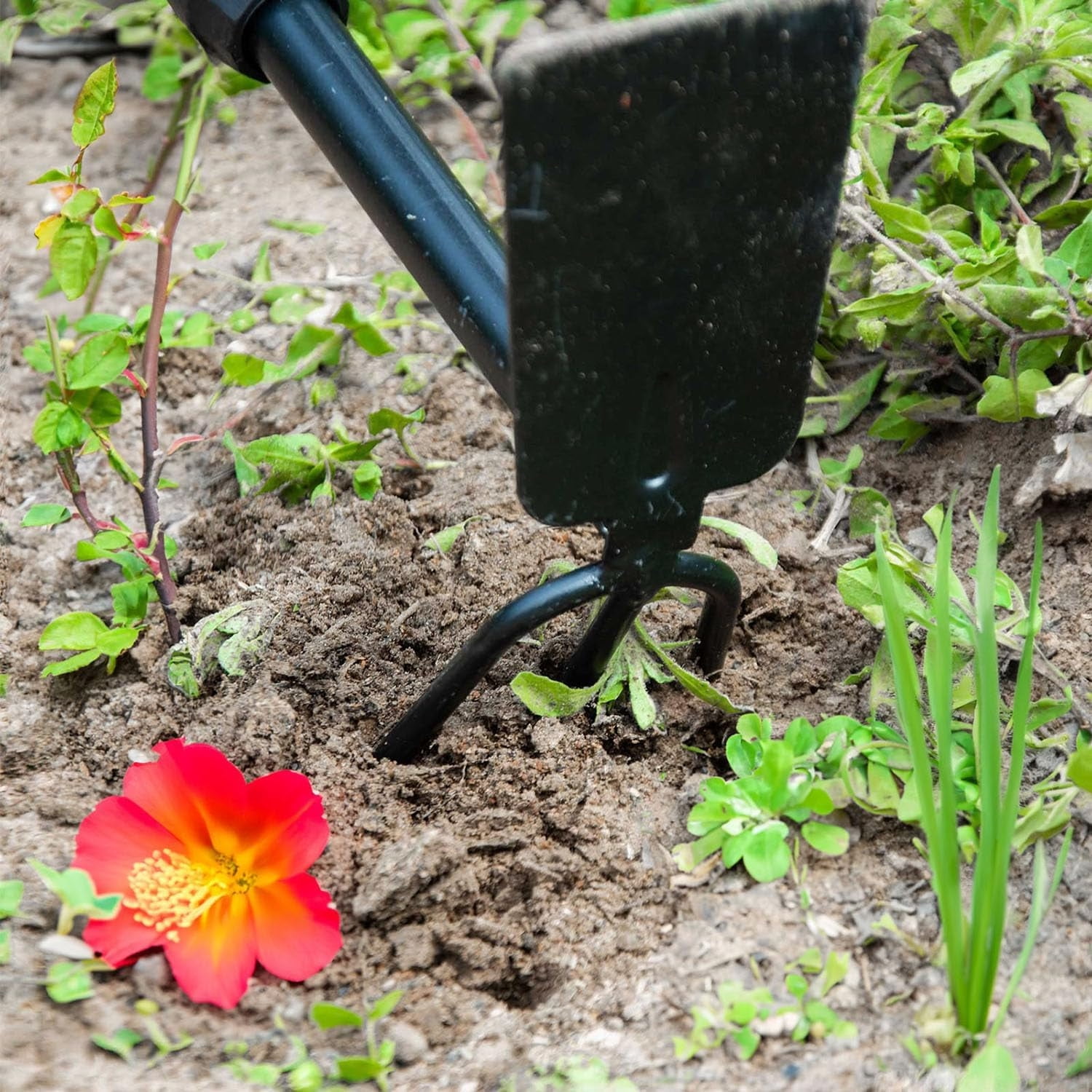 Essential Heavy Duty 2-in-1 Gardening Tool Set: Durable Ergonomic Rake ...