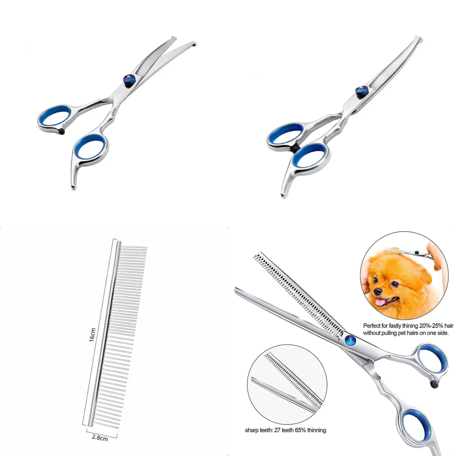 Essential High-Quality Portable Stainless Steel Dog Hair Scissors Set ...
