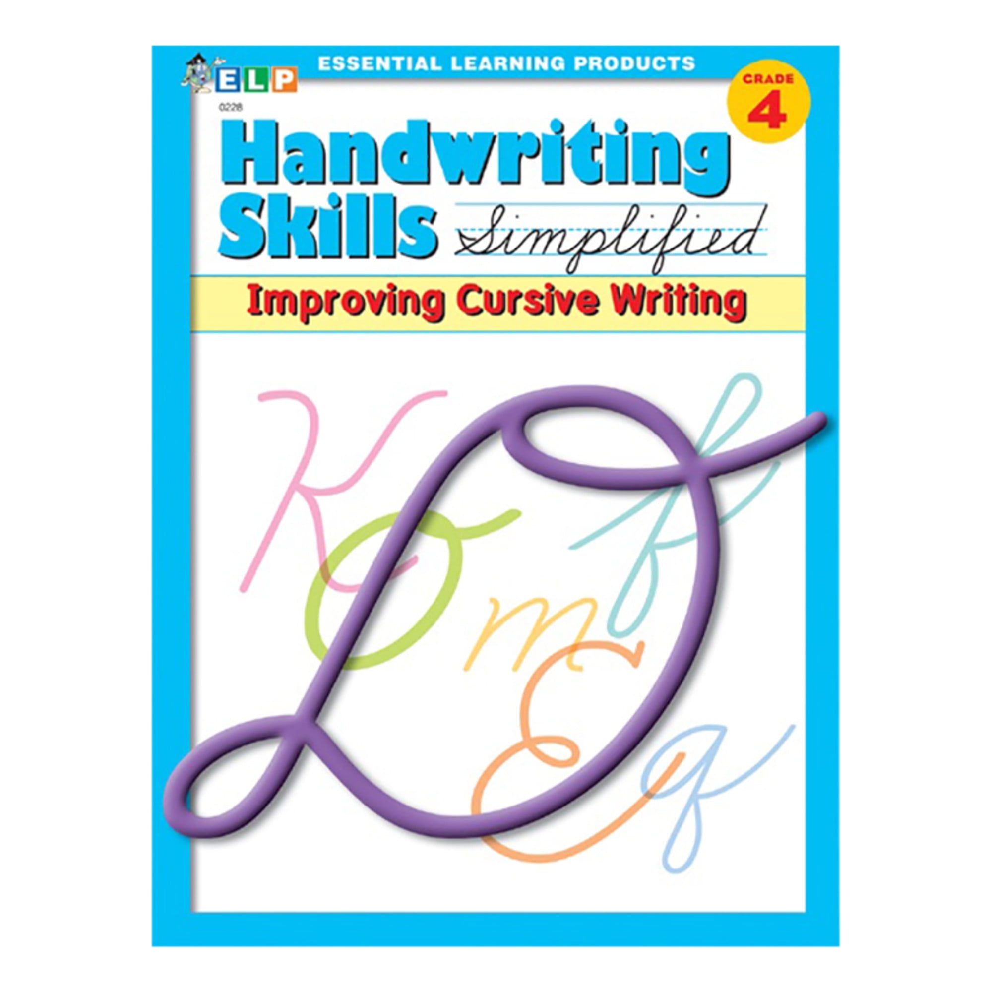 Essential Learning Products Improving Cursive Writing Workbook, Grade 4 ...