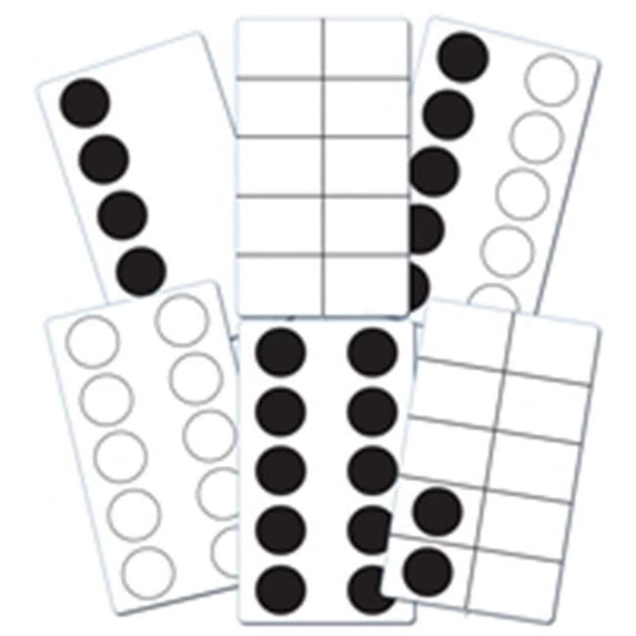Essential Learning Products Ten Frame Activity Cards 4.75" x 7.75" 46 ...