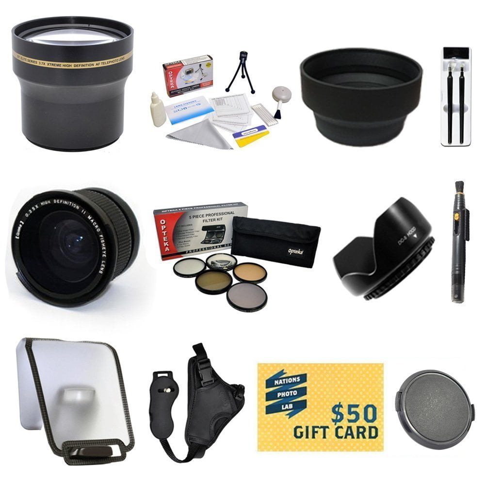 Essential Lens Kit for NIKON DSLR D3300 D3200 D5200 D5100 with 0.35X ...