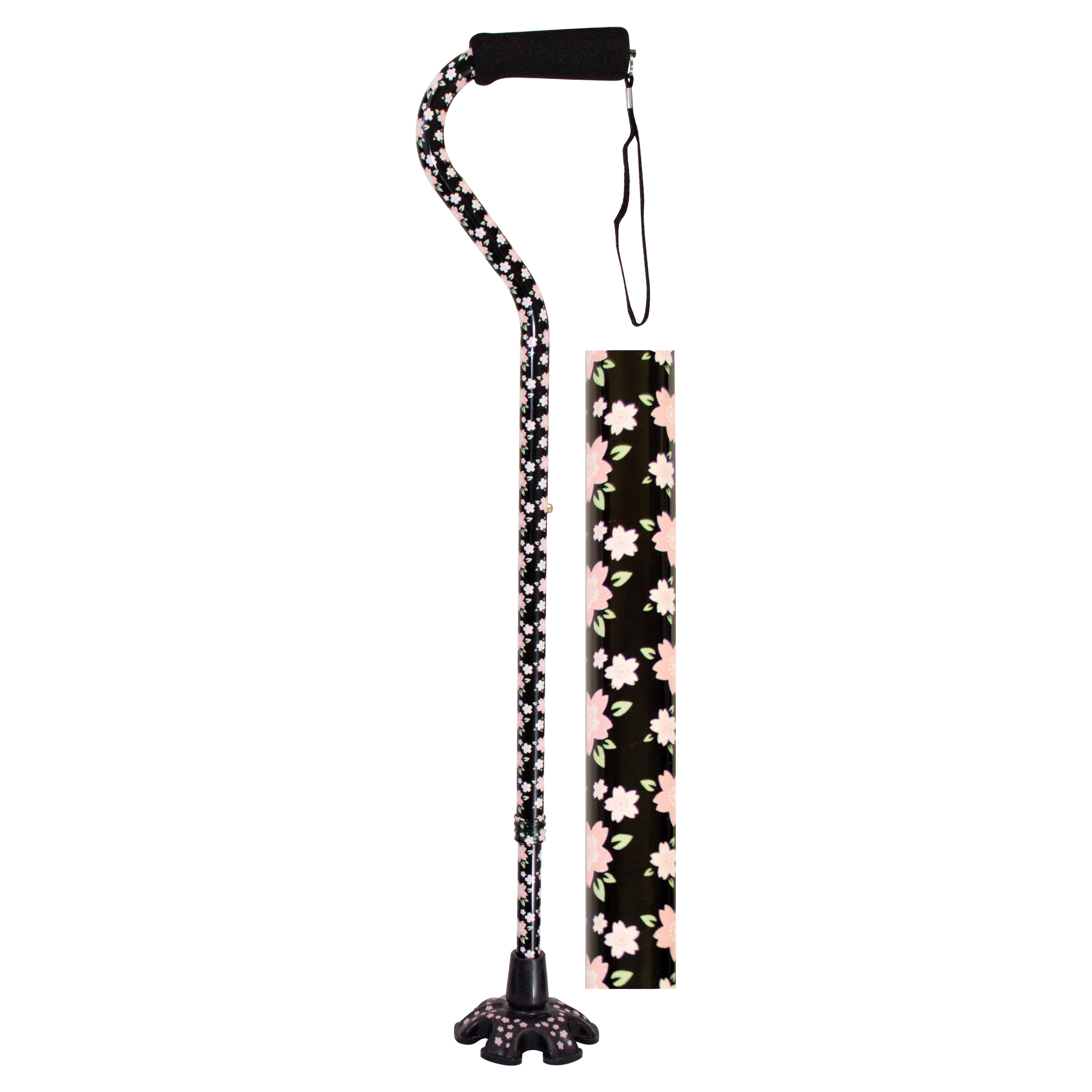 Essential Medical Supply Couture Offset Fashion Cane with Matching ...