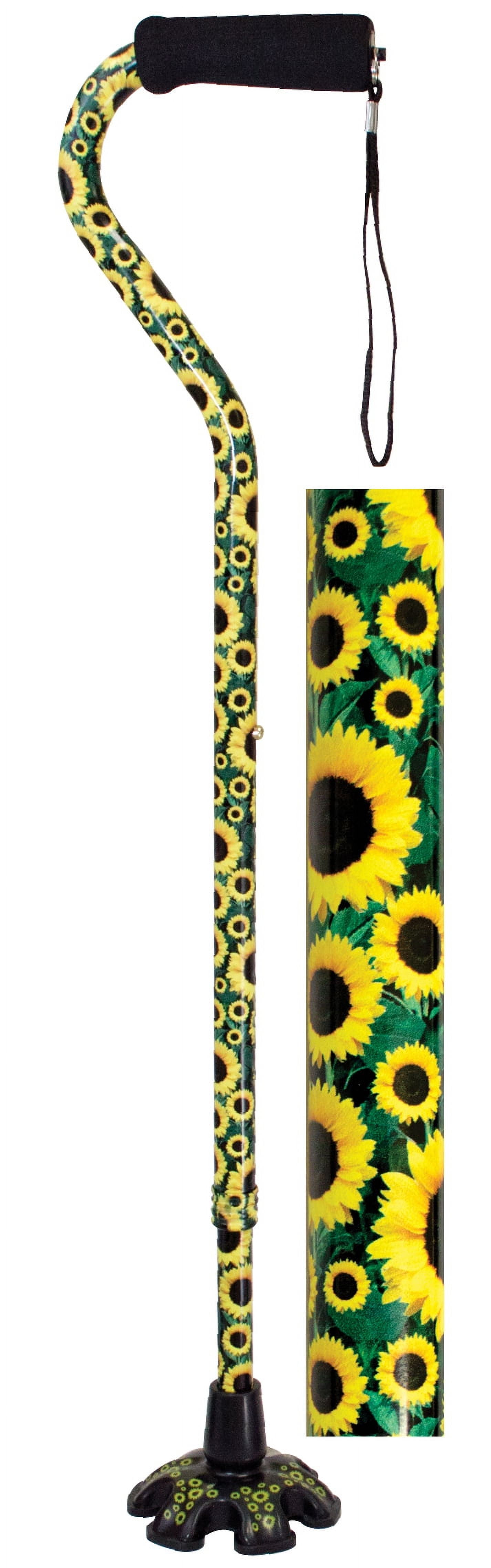 Essential Medical Supply Couture Offset Fashion Cane with Matching ...