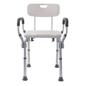 Vive Health Foldable Shower Chair, Portable Bath Seat with Back and ...
