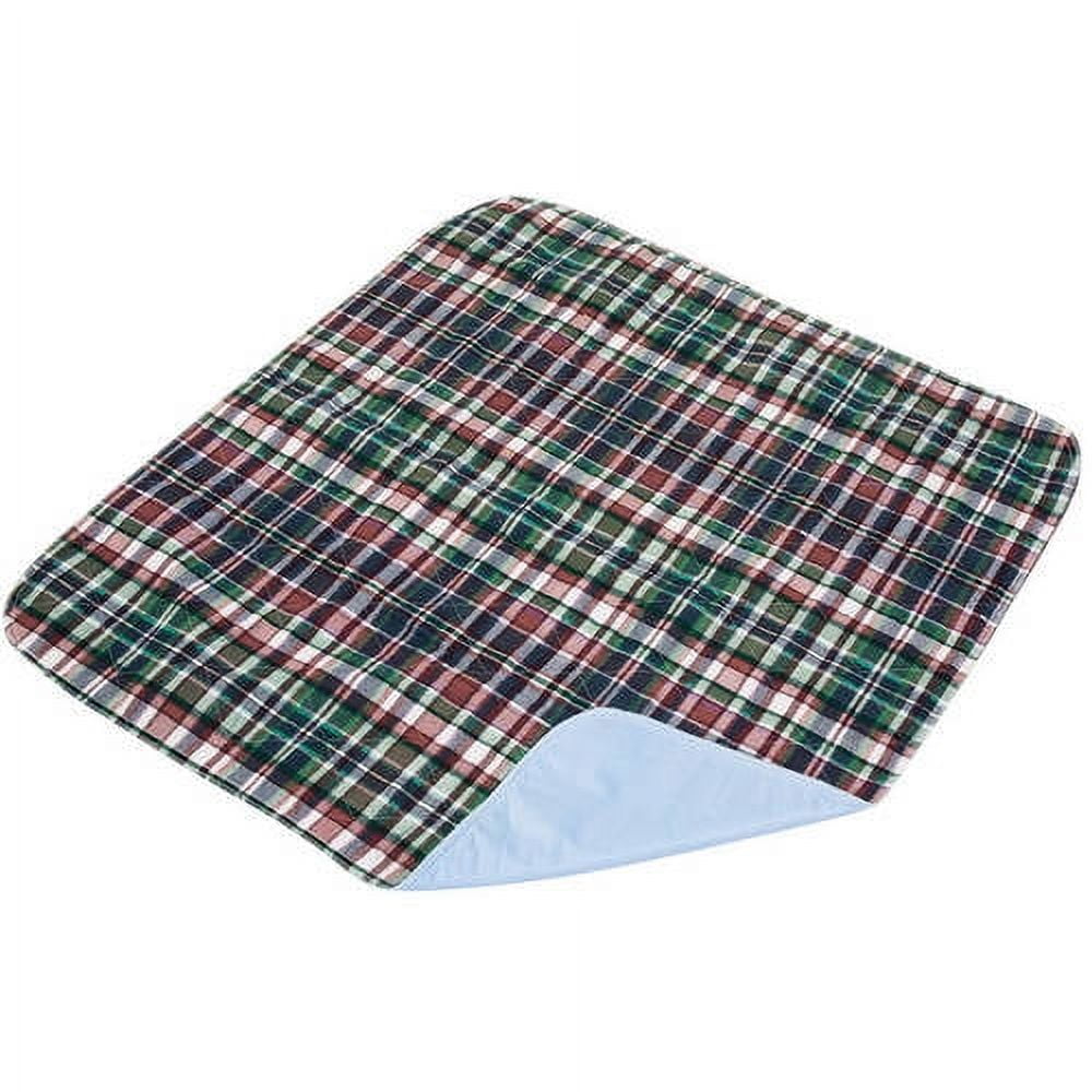 Essential Medical Supply Quik-Sorb Plaid Quilted Reusable Underpad ...