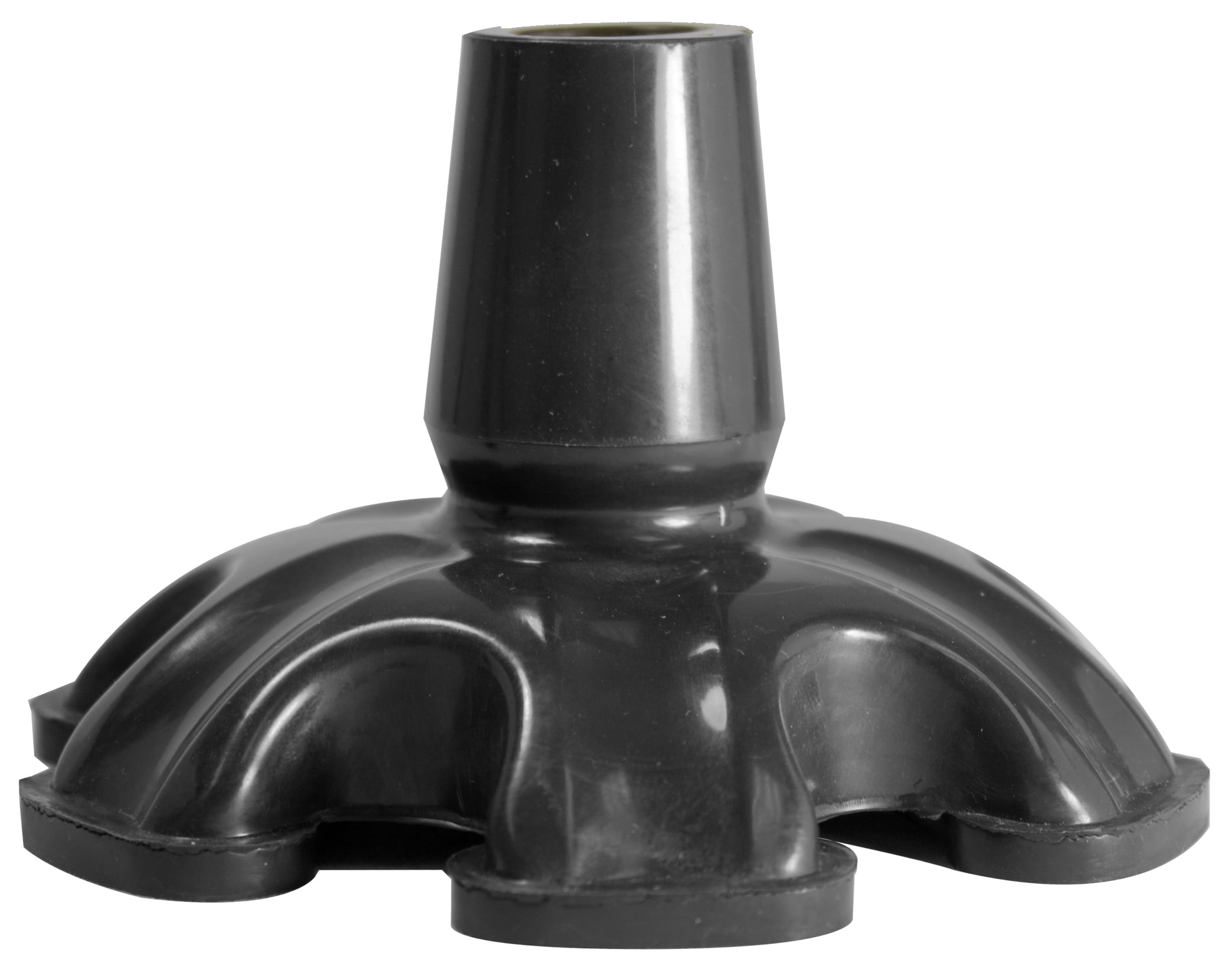 Super Big Foot Walking Cane Tip in Black, Wide Base, Fits on Aluminum ...