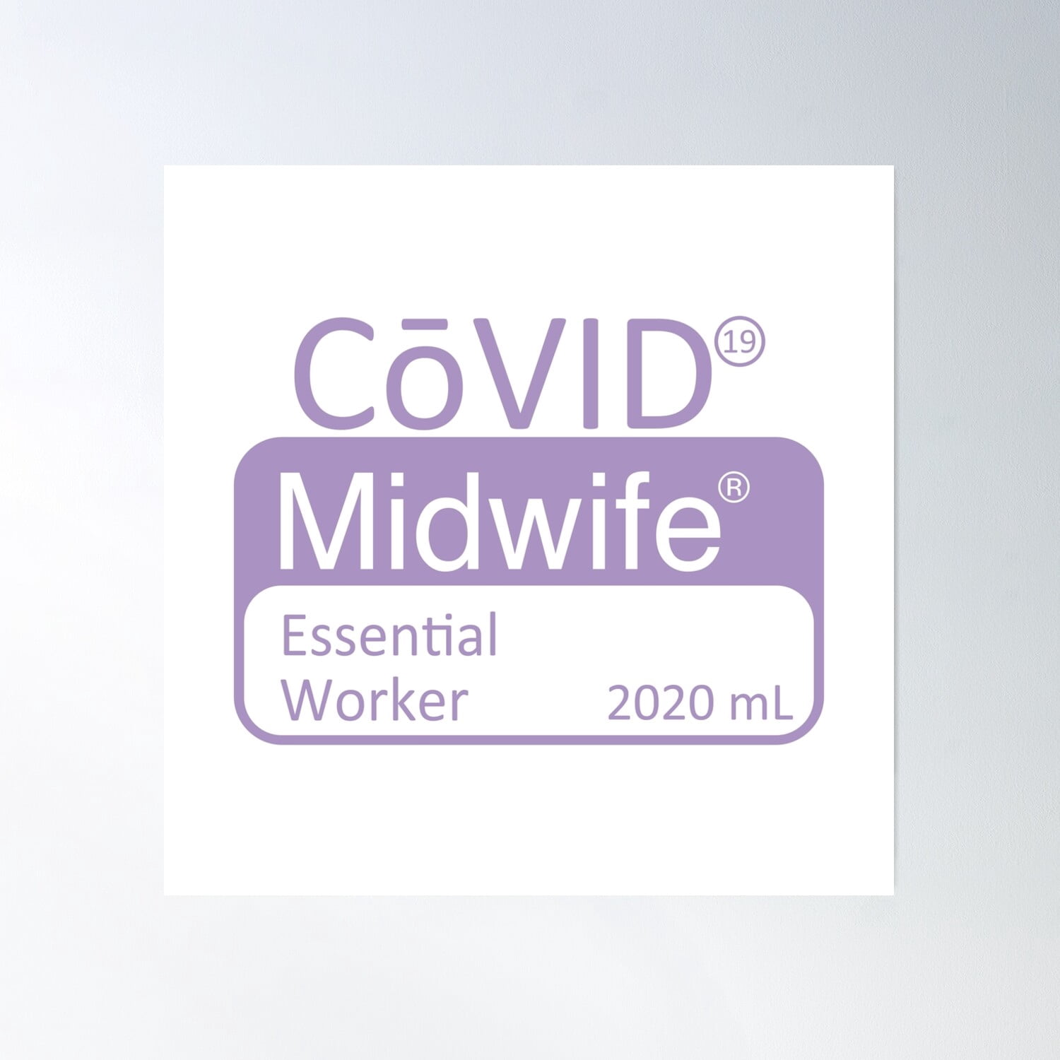 Essential Midwife Poster Wall Art, Modern Wall Decor, 30x30 UNFRAMED ...