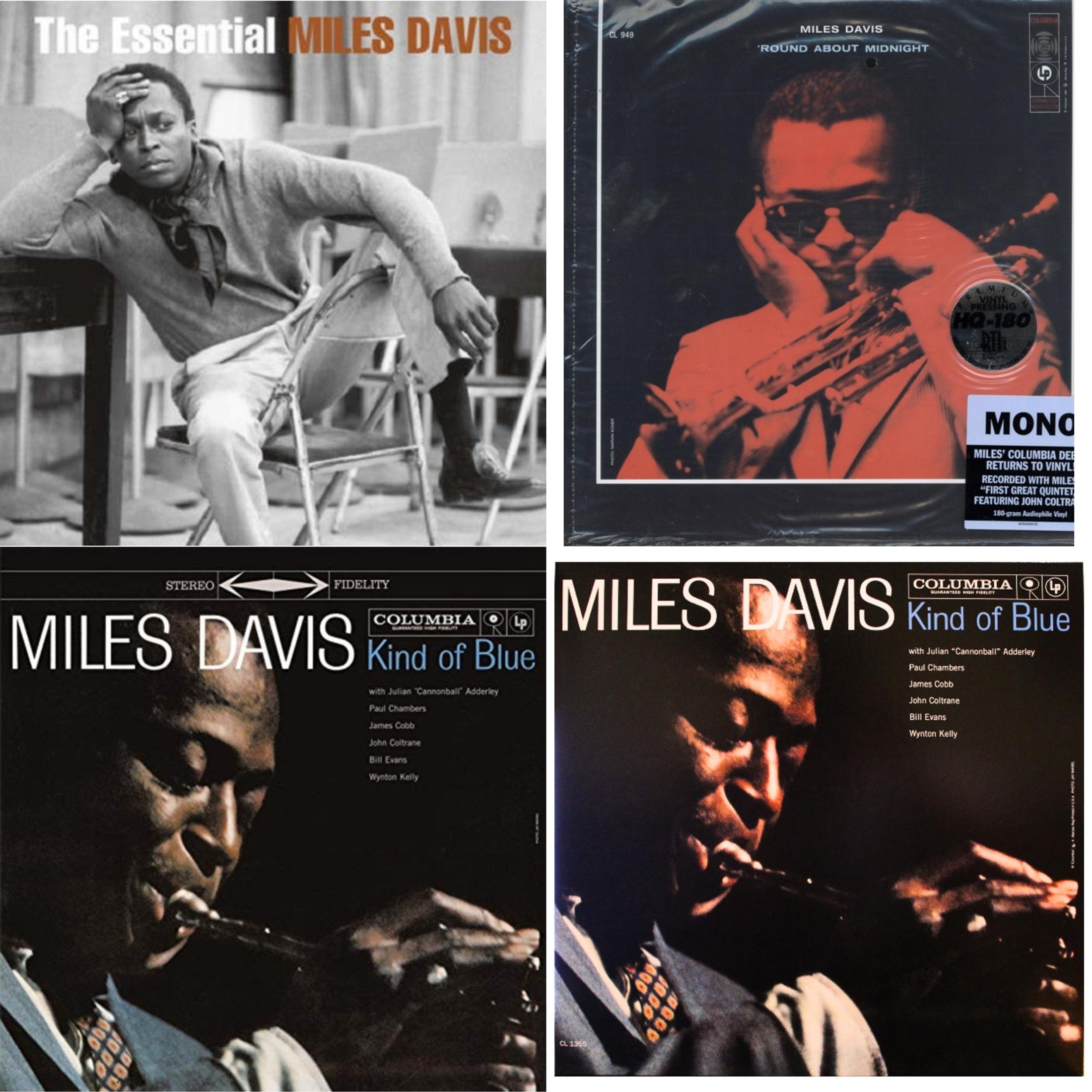 Essential Miles Davis (2LP) & Round About Midnight (180G/Mono) & Kind ...