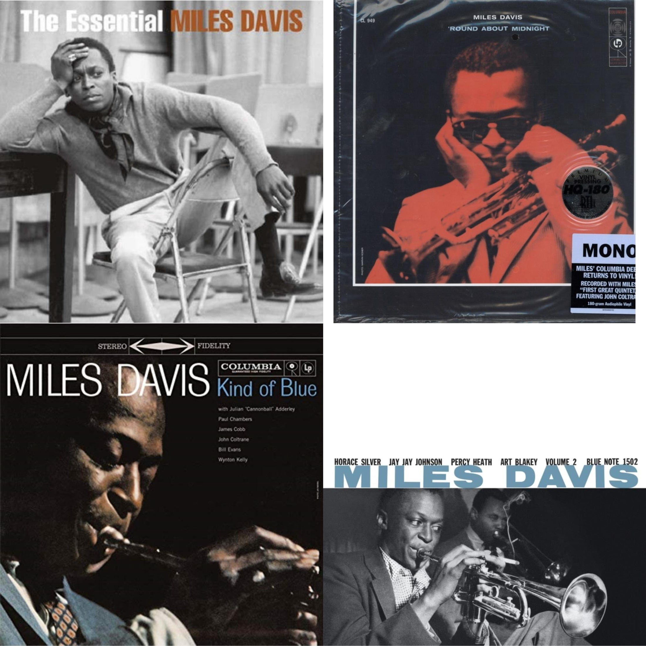 Essential Miles Davis (2LP) & Round About Midnight (180G/Mono) & Kind ...