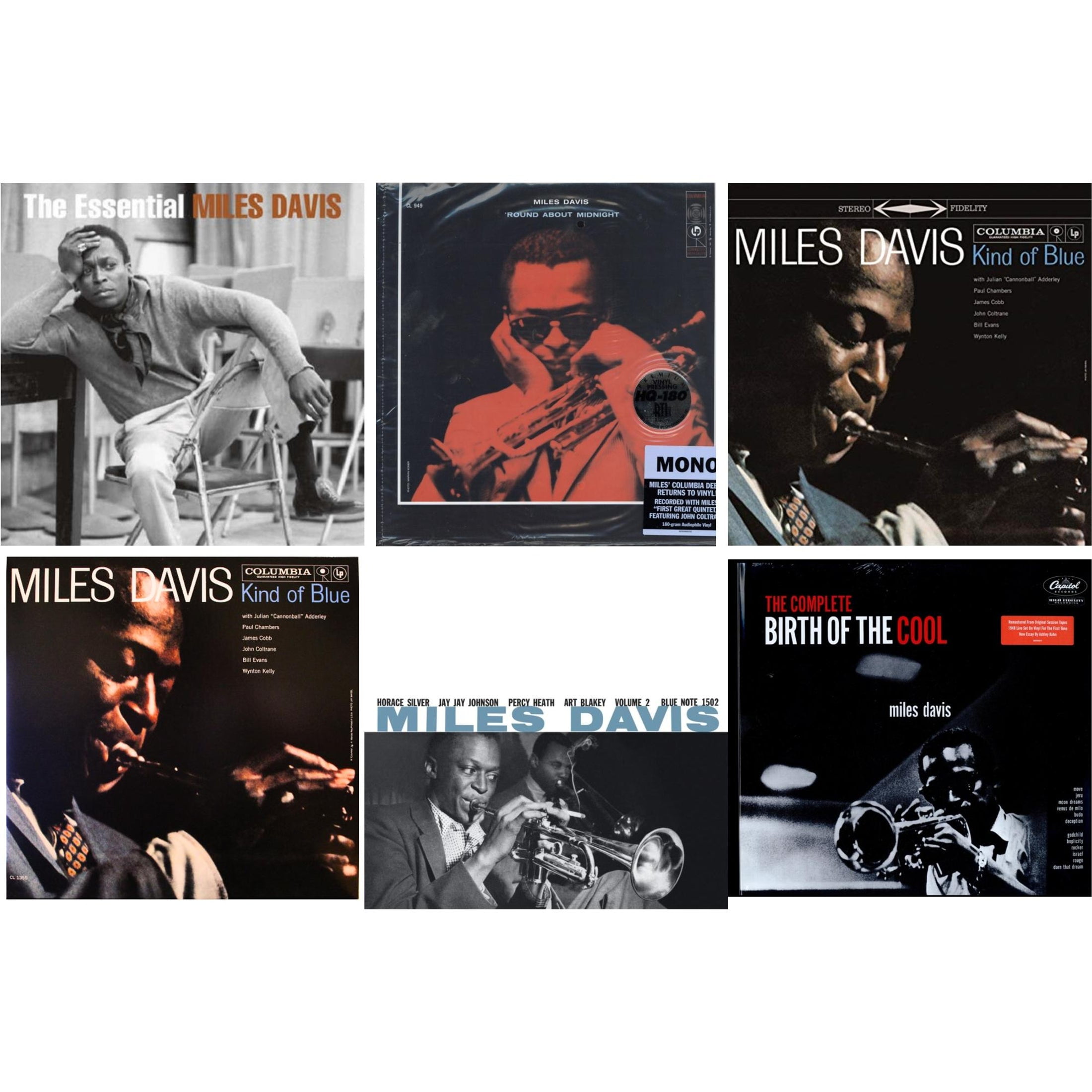 Essential Miles Davis (2LP) & Round About Midnight (180G/Mono) & Kind Of Blue (180G) & Kind Of ...