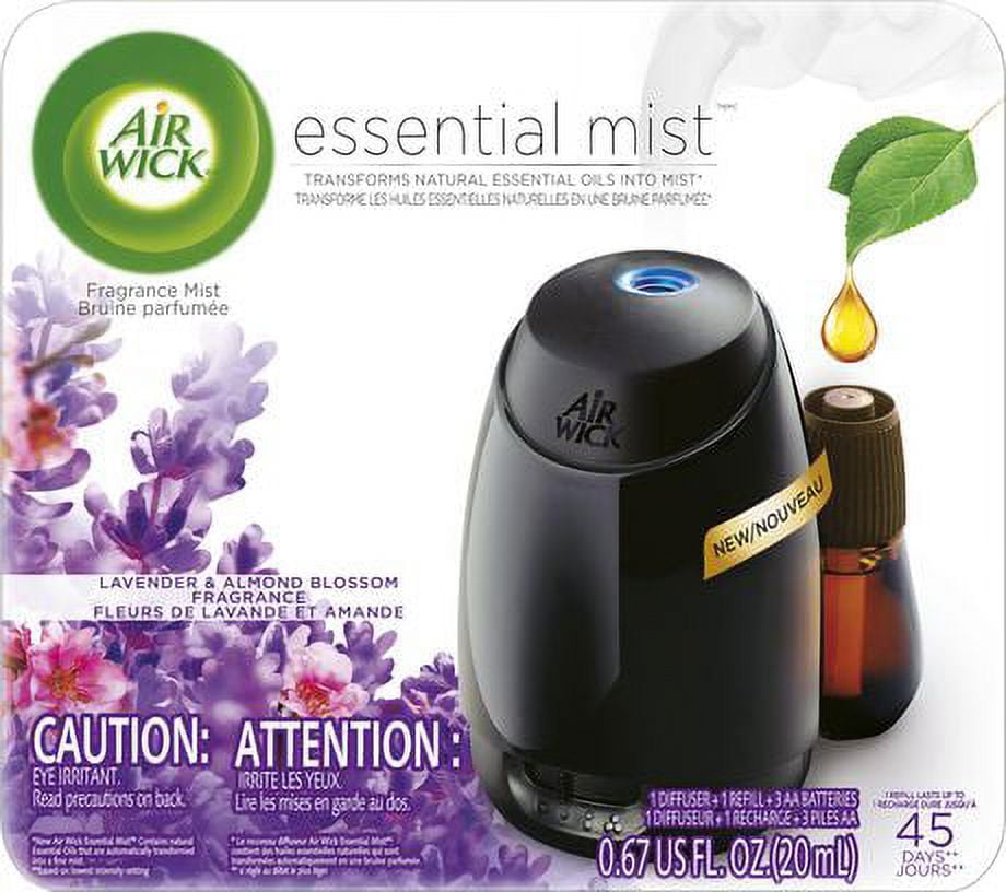 Air Wick Essential Mist Starter Kit Lavender and Almond Blossom (Pack ...